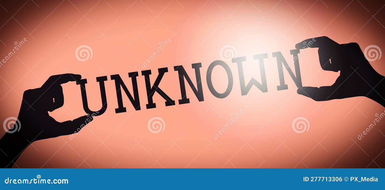 Unknown - Human Hands Holding Black Silhouette Word Stock Illustration ...