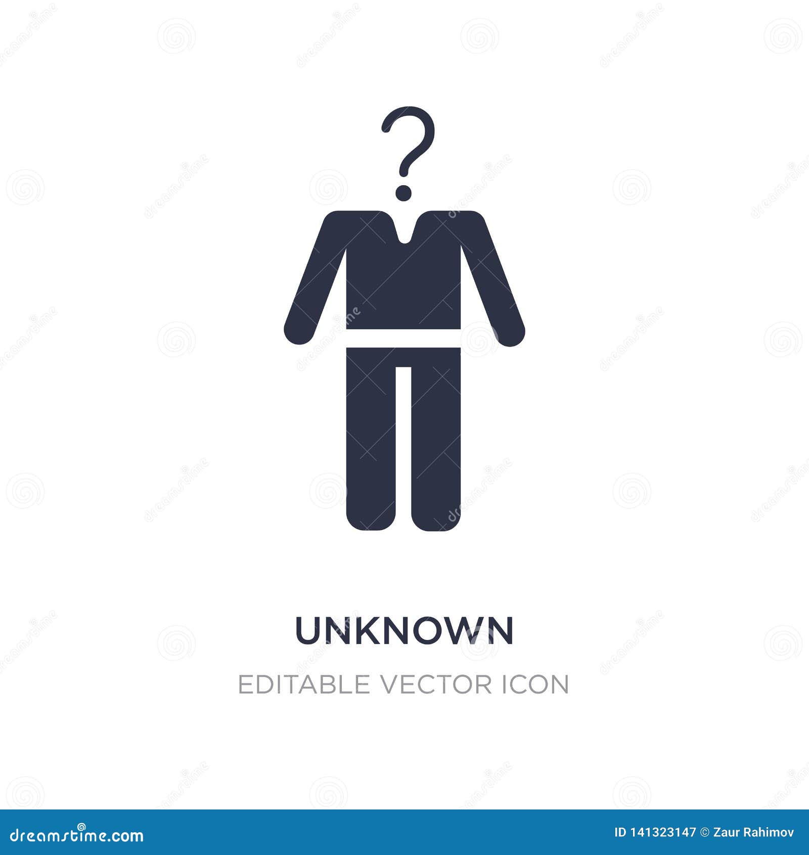 Unknown Icon on White Background. Simple Element Illustration from ...