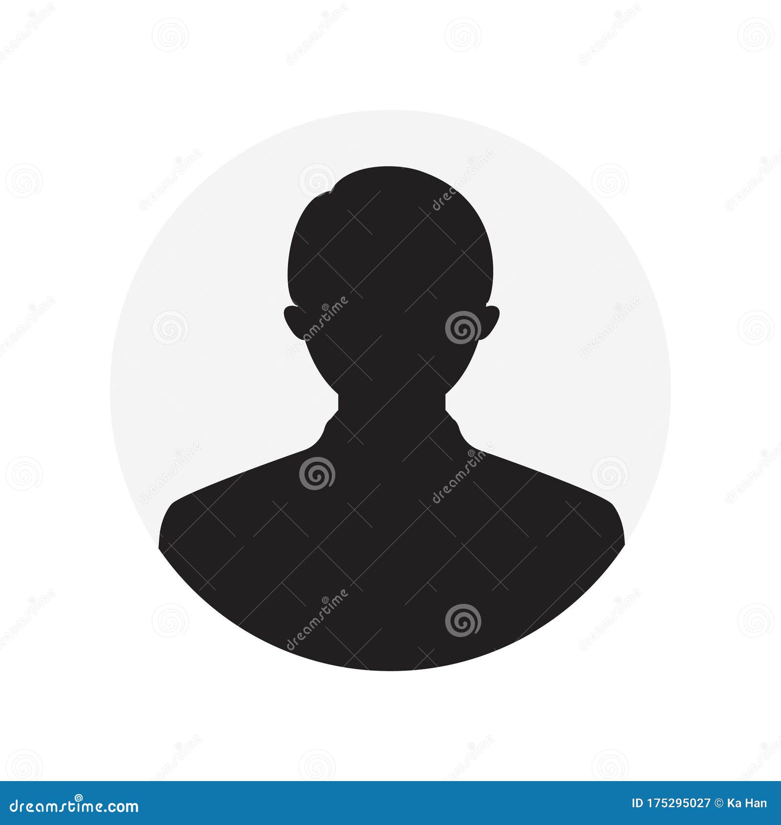 Unknown Male Silhouette Profile Vector Stock Vector - Illustration of ...