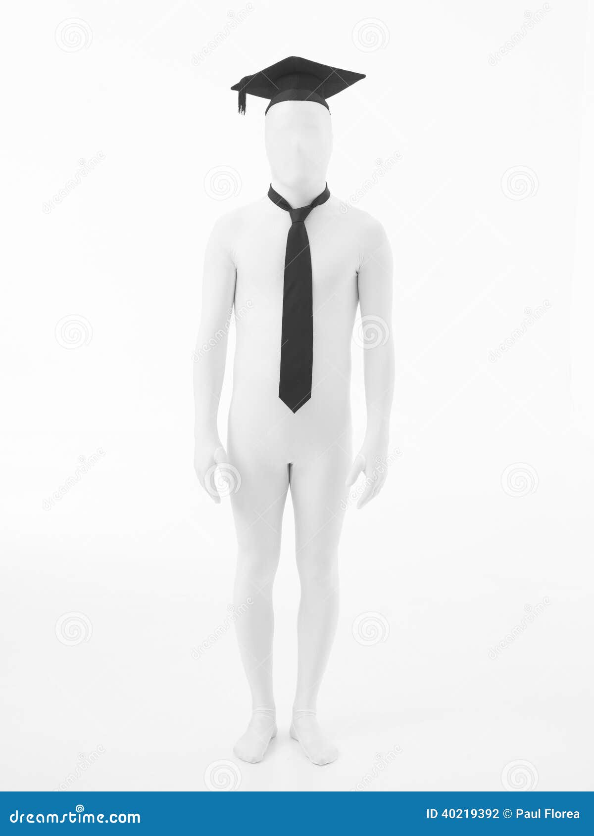 Unknown Man with Graduate Hat Standing Stock Photo - Image of college ...