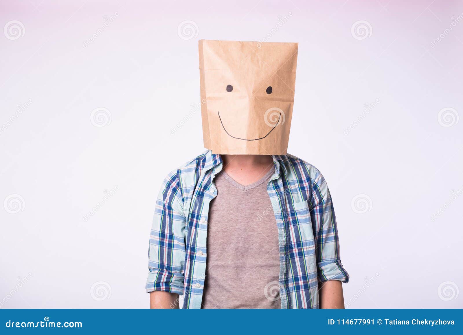 Guy With Paper Bag On Head