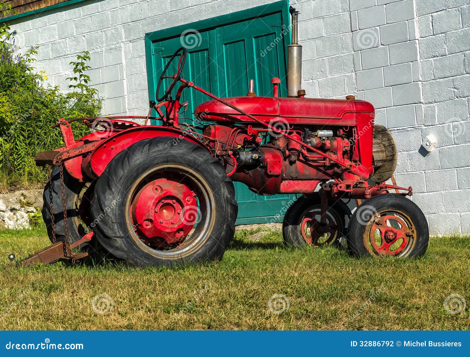 Unknown old tractor stock photo. Image of antique, country - 32886792