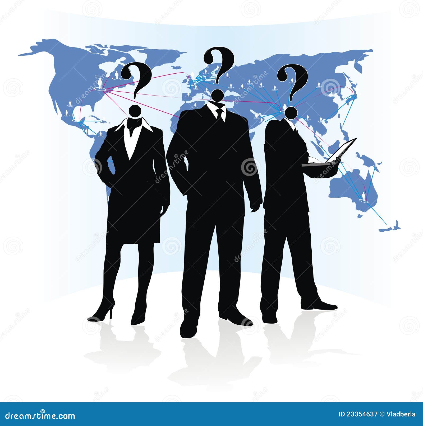 Unknown people group stock illustration. Illustration of computer ...