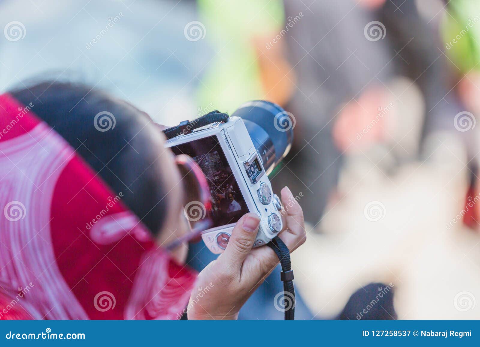 Unknown People Taking Photos with Camera Editorial Photography - Image ...