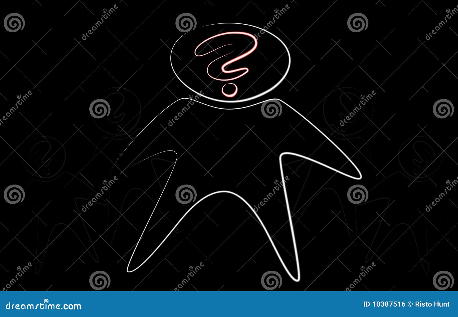 Unknown Person With Question Mark. 3d Render Royalty-Free Stock Photo ...