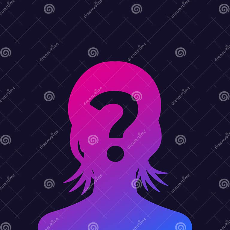 Unknown Person, Female Vector Stock Illustration - Illustration of ...