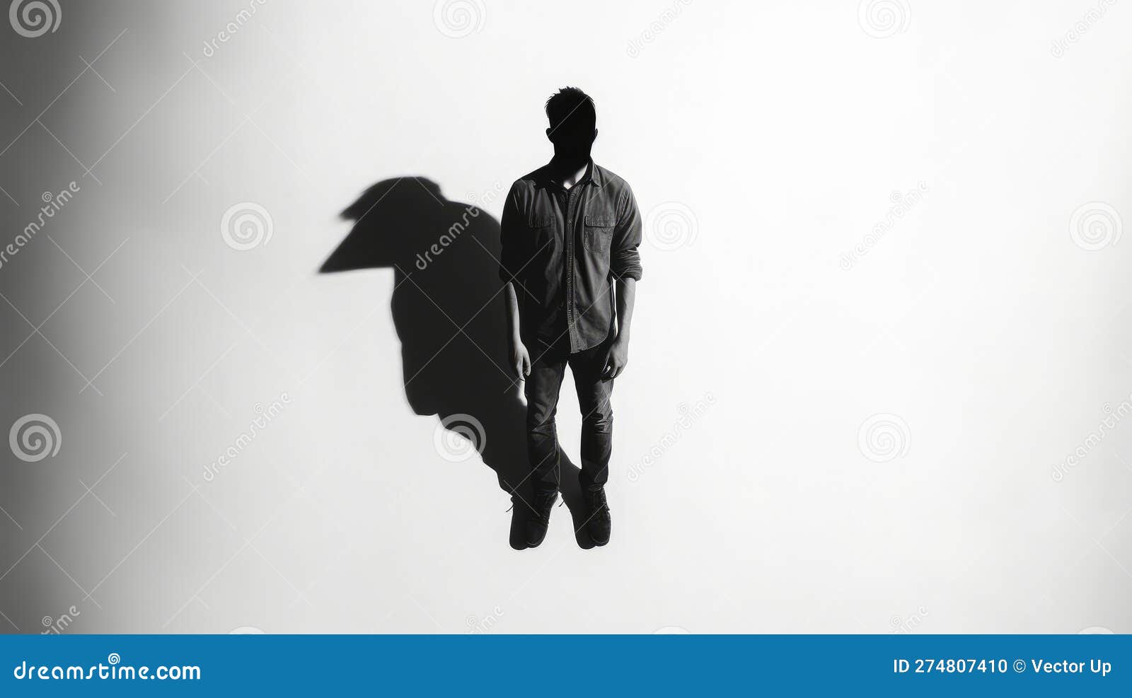 Unknown Person. Hidden Face in the Shadow Stock Photo - Image of ...