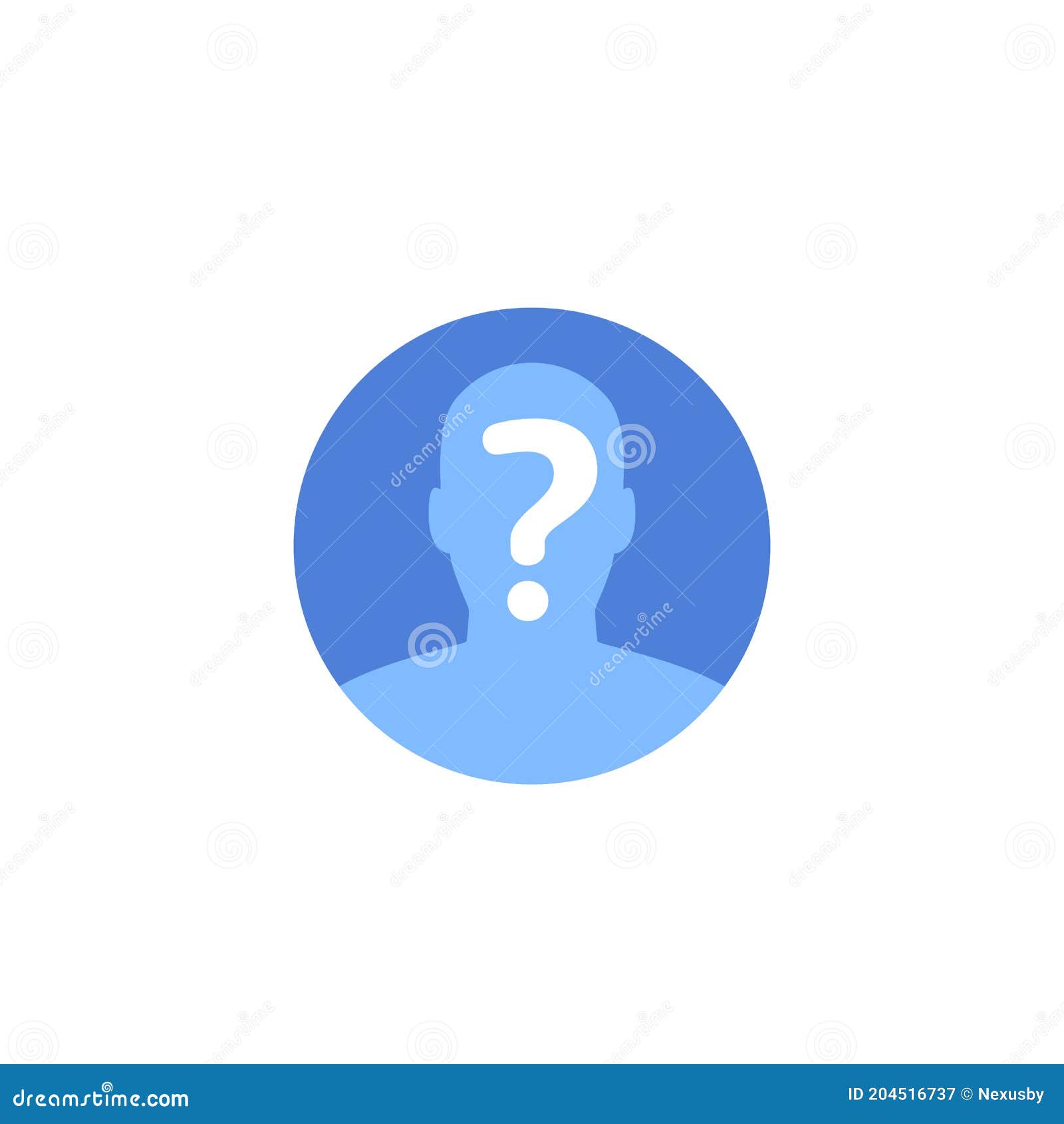 Unknown Person, Hidden Identity Icon Stock Vector - Illustration of ...