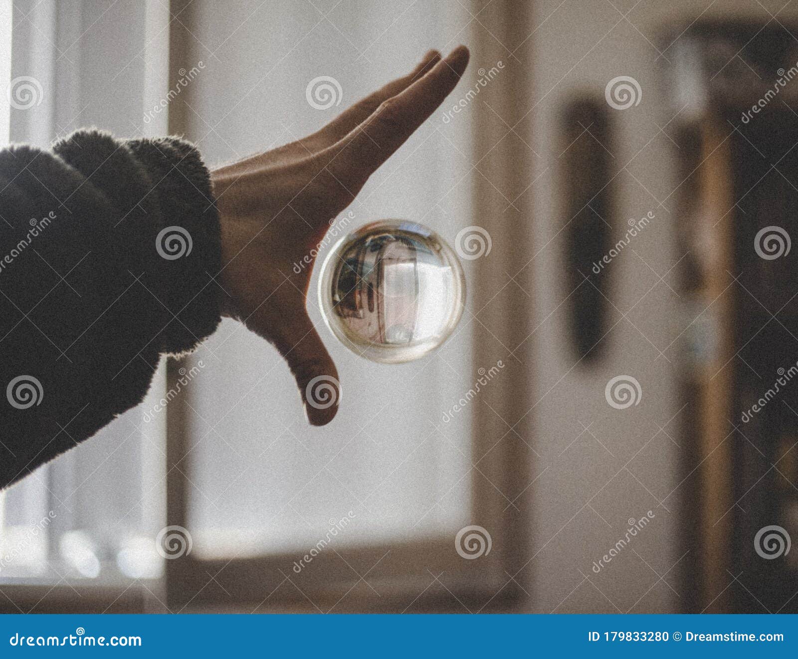 Unknown Perspective from Quarantine Levitating Clear Crystal Ball Stock ...