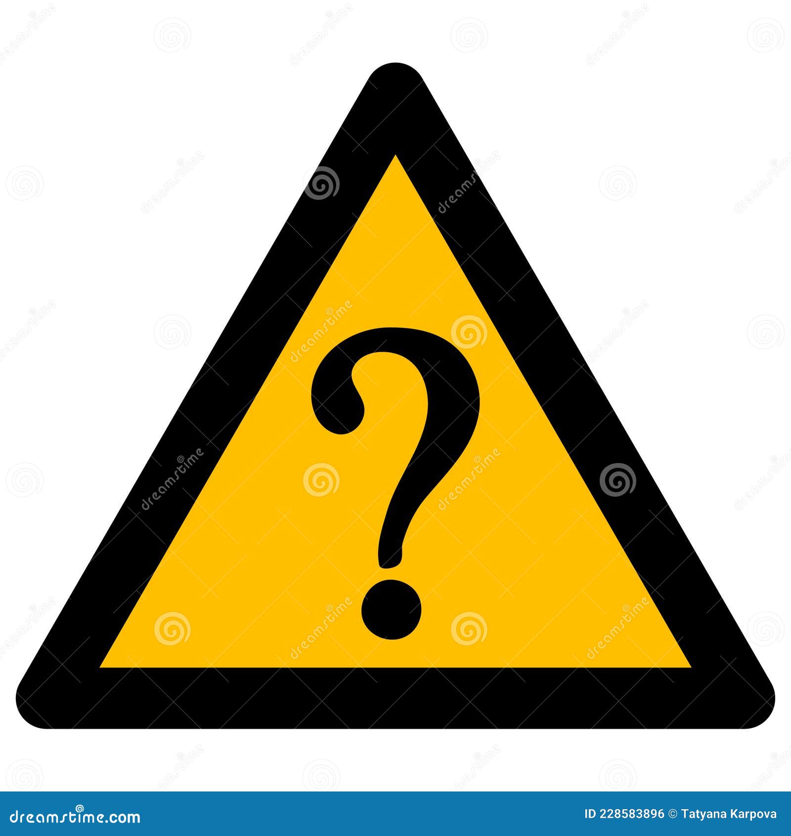 Unknown Problem Vector Icon Flat Illustration Stock Vector ...