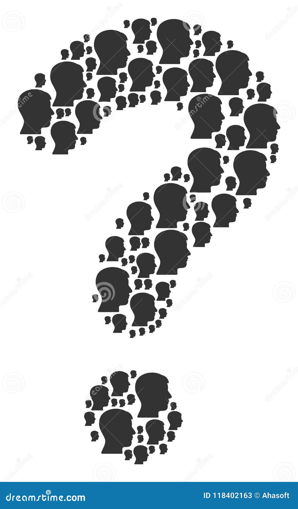 Unknown Shape of Man Head Profile Icons Stock Vector - Illustration of ...