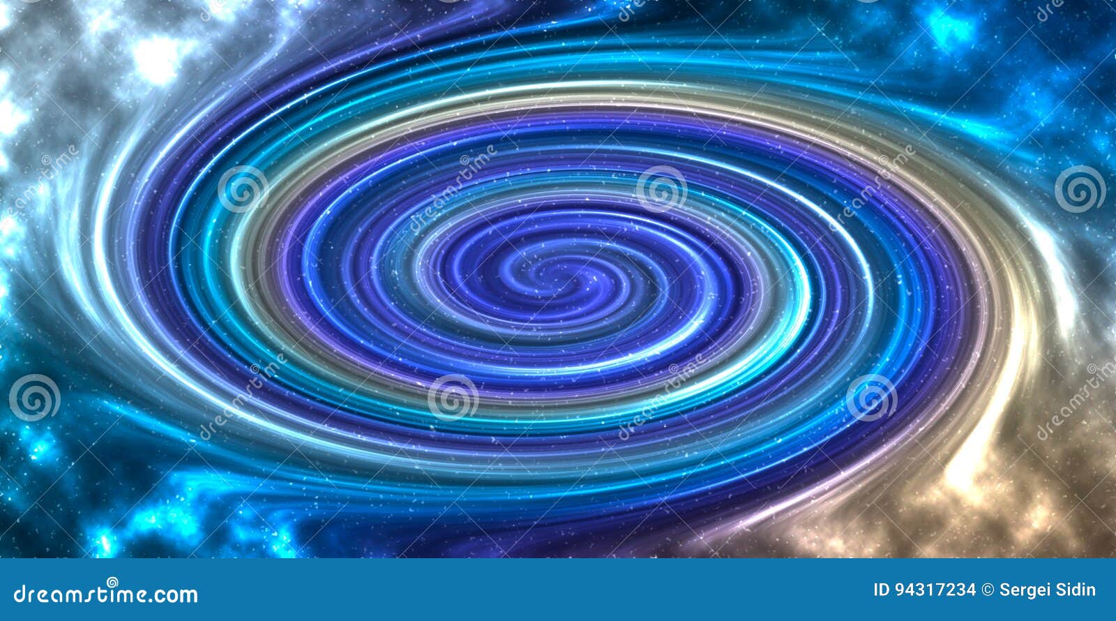 Unknown Space Spiral in Abstraction Stock Illustration - Illustration ...
