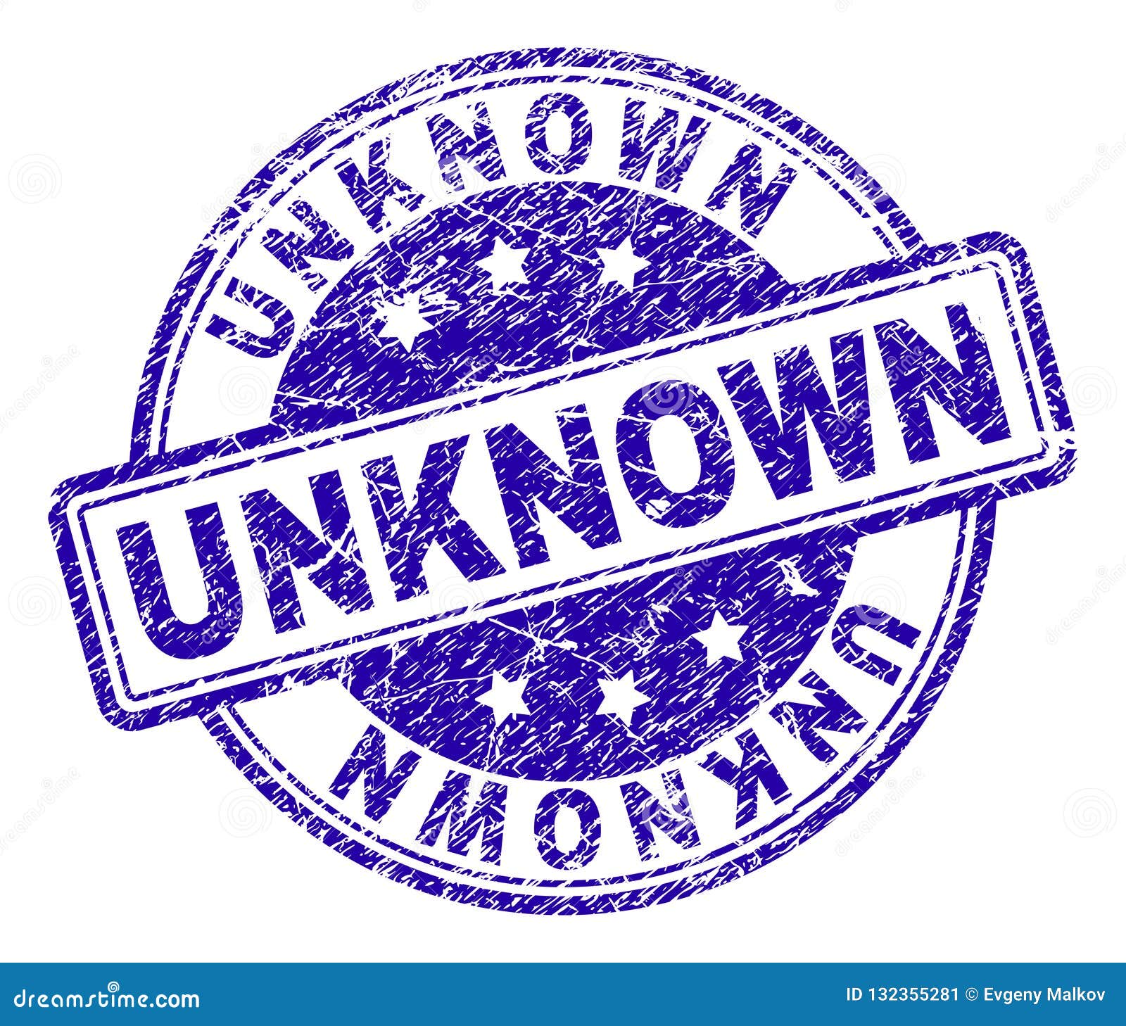 Scratched Textured UNKNOWN Stamp Seal Stock Vector - Illustration of ...