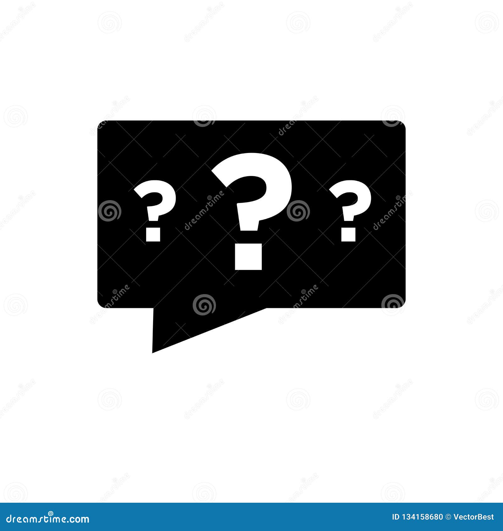 Unknown Topic Icon Vector Sign and Symbol Isolated on White Background ...