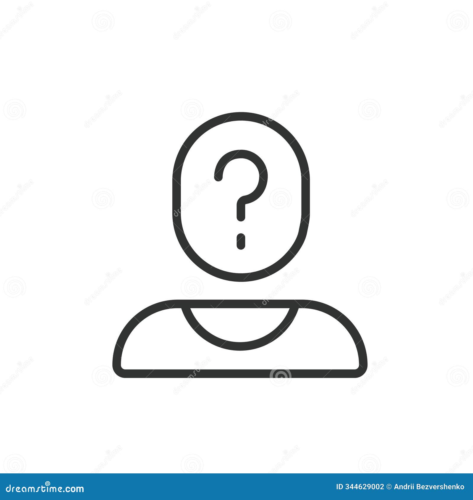 Profile Anonymous Face Icon. Gray Silhouette Person. Male Default ...