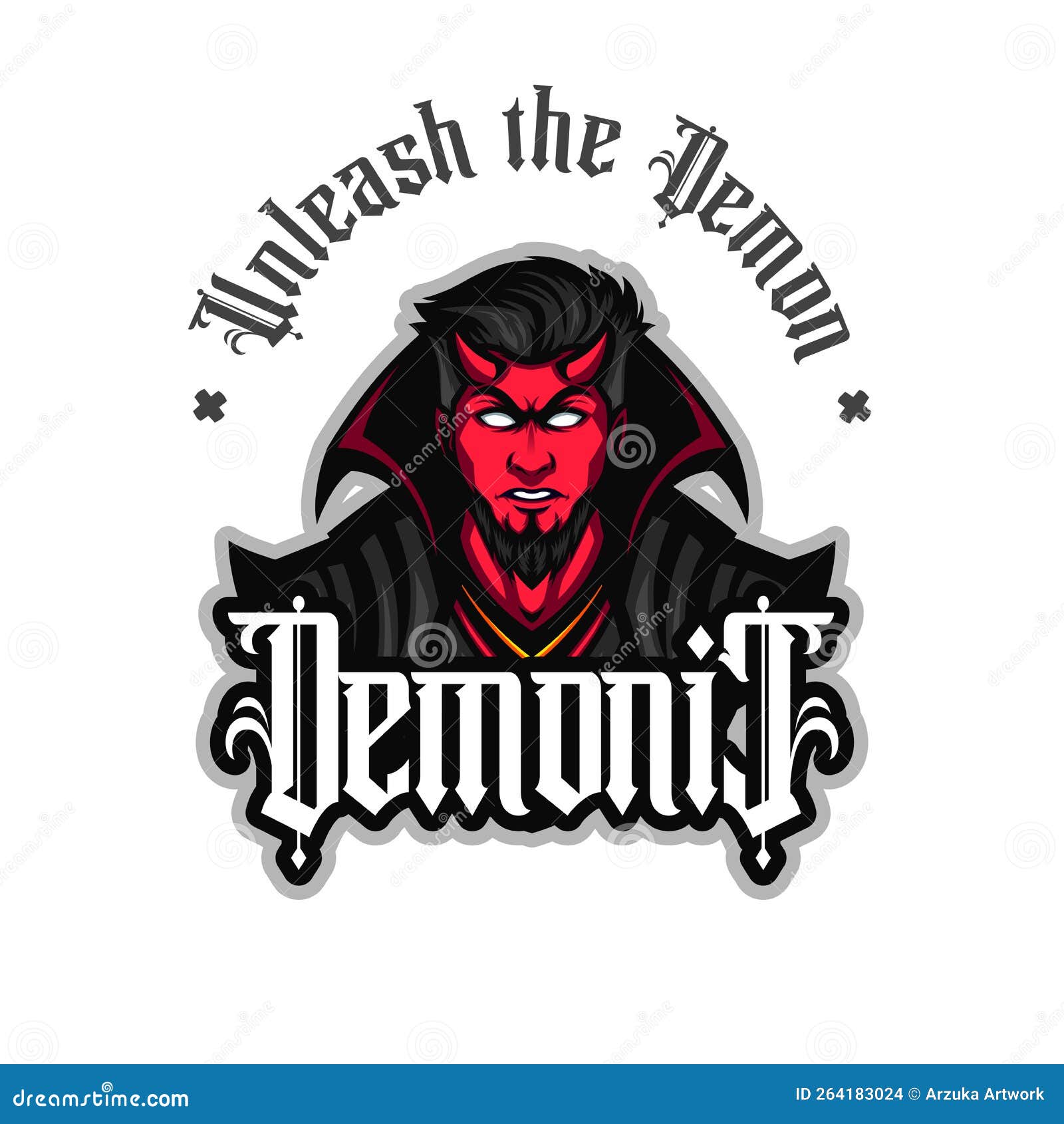 Unleash the Demon Hell Mascot Stock Vector - Illustration of mascot ...