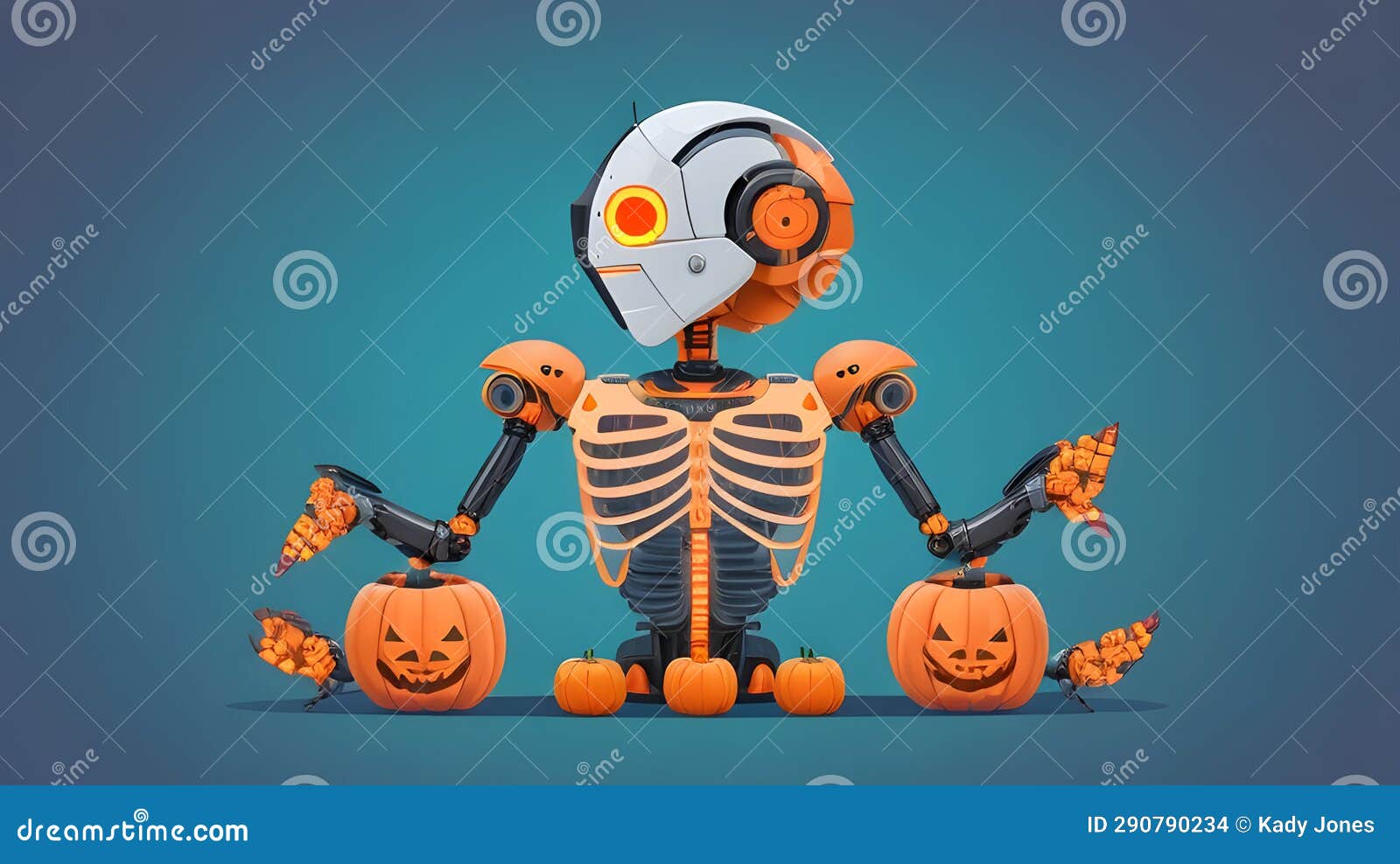 Halloween Robots To Haunt Your Designs Ai Generated Stock Illustration Illustration Of Spooky