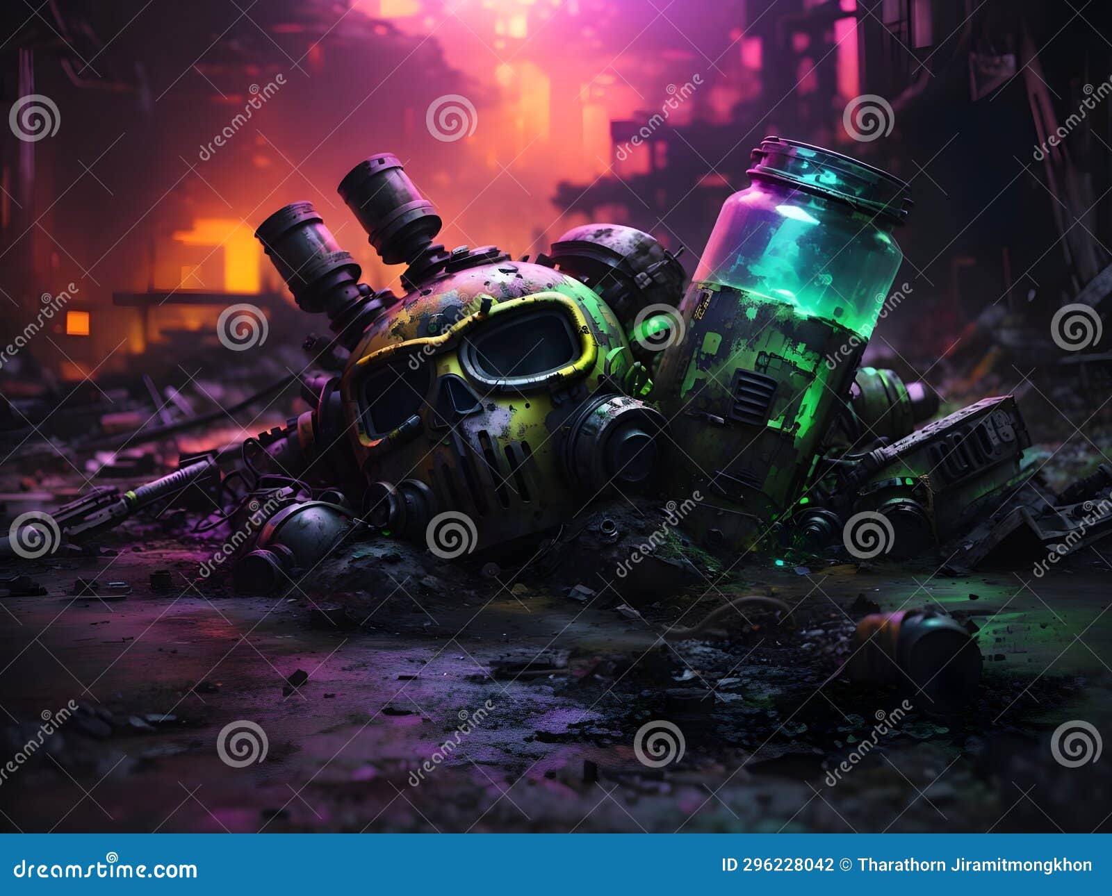 Radioactive Rebellion: Toxic Punk Abstract Background for Edgy Decor ...