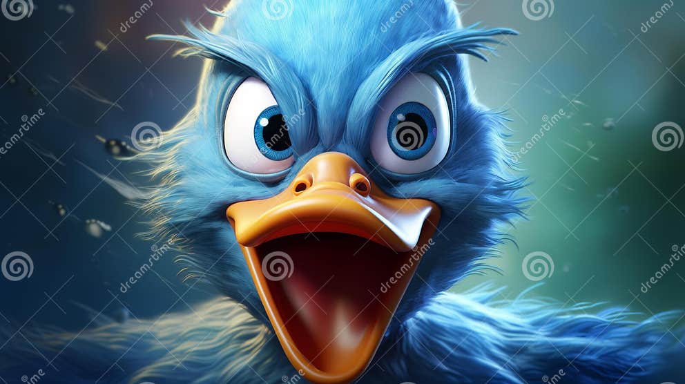 Unleash Your Creative Imagination with AIgenerated Angry Blue Duck ... Unleash Your Creative Imagination with AIgenerated Angry Blue Duck ...