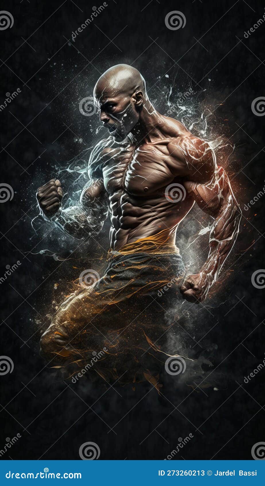 Unleash Your Strength: Powerful and Dynamic Muay Thai Fighter in Action ...