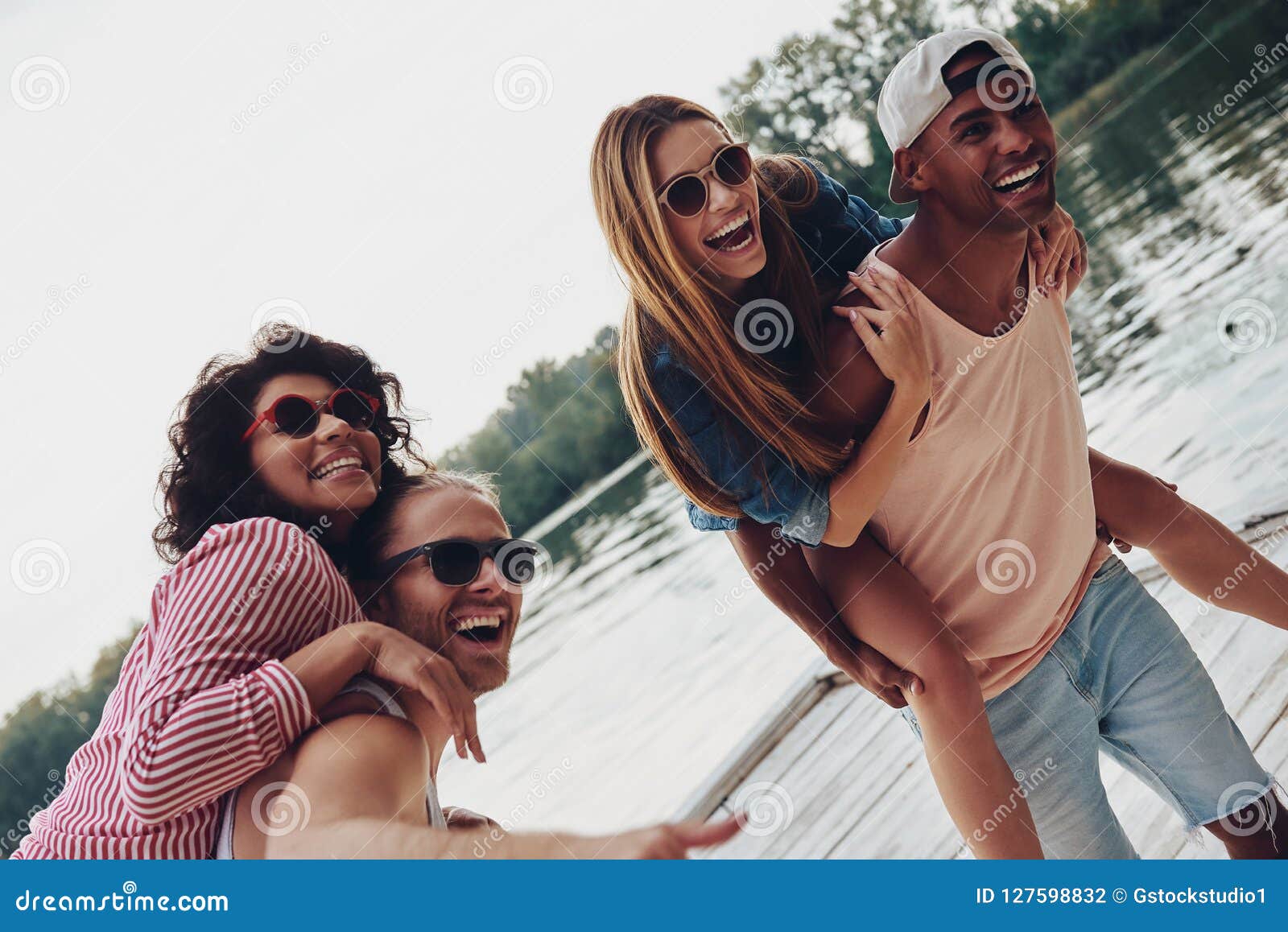 Unleashed fun. stock photo. Image of gathering, enjoyment - 127598832