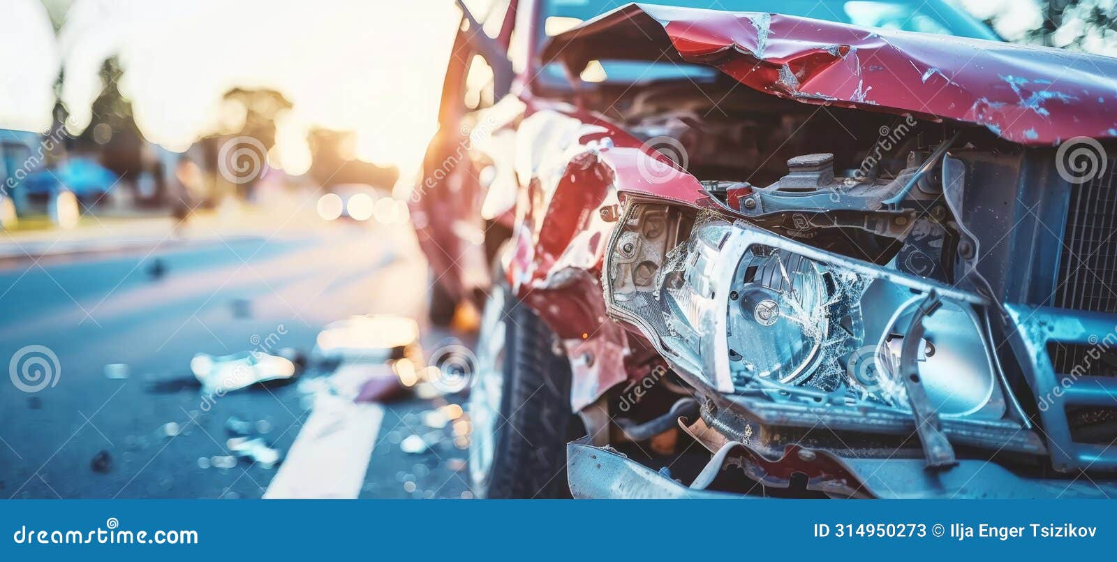 Unleashed Peril Car Crash Accident Unfolding Dangerously and Causing ...