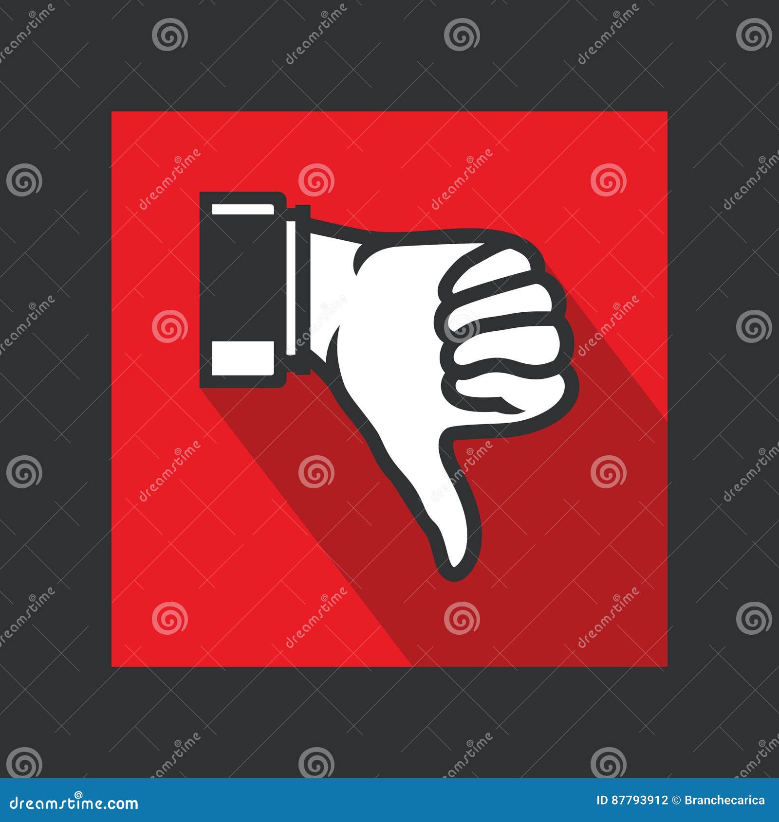 Unlike sign stock vector. Illustration of hand, network - 87793912
