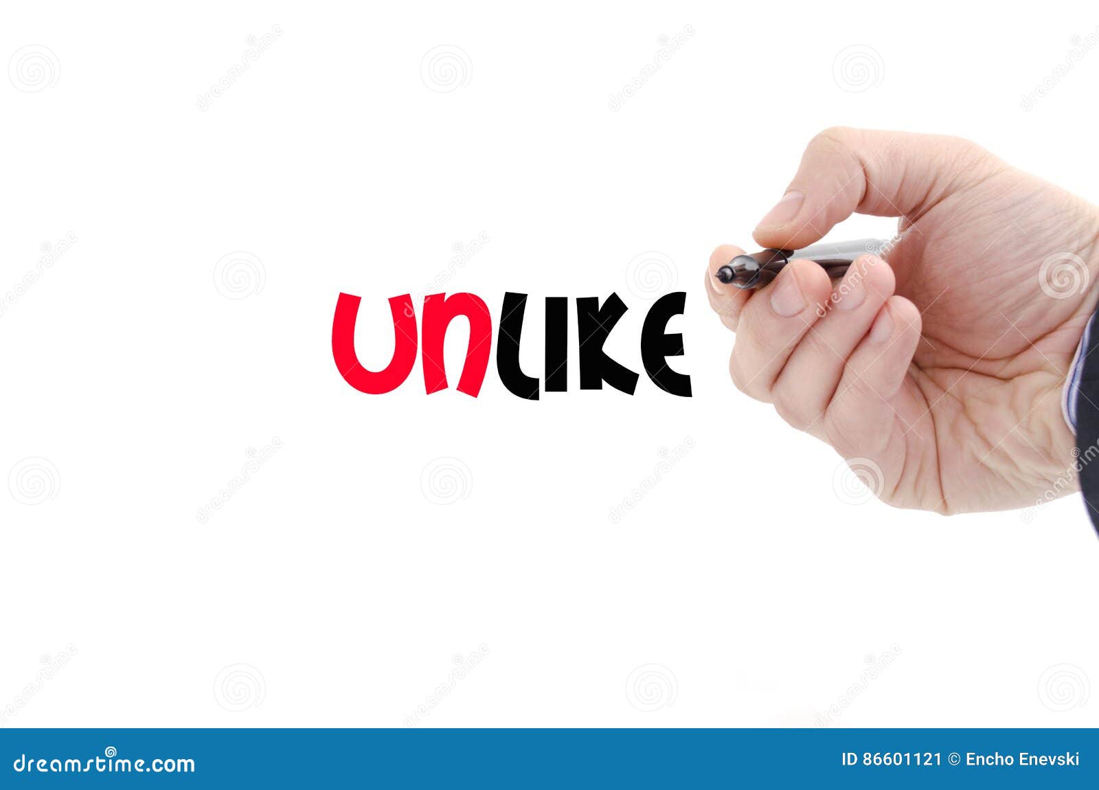 Unlike text concept stock image. Image of technology - 86601121