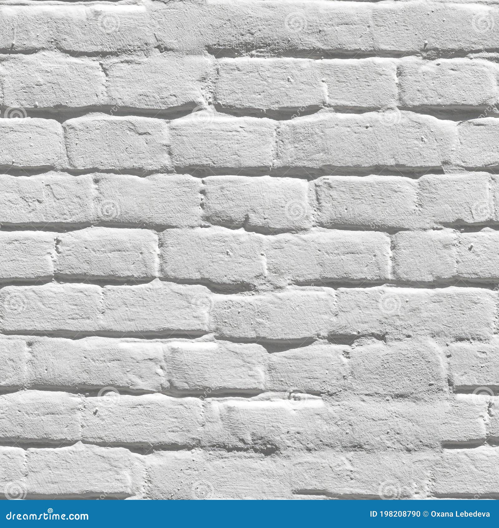 Unlimited Endless Seamless Pattern of the White Brick Wall Stock Photo ...