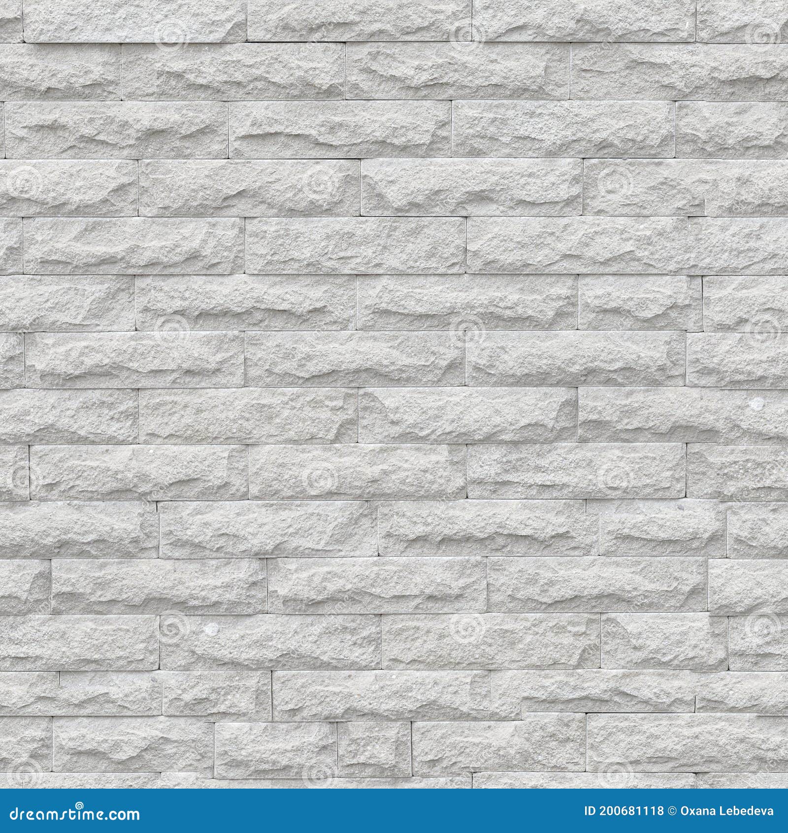 Unlimited Endless Seamless Pattern of the White Brick Wall Stock Photo ...