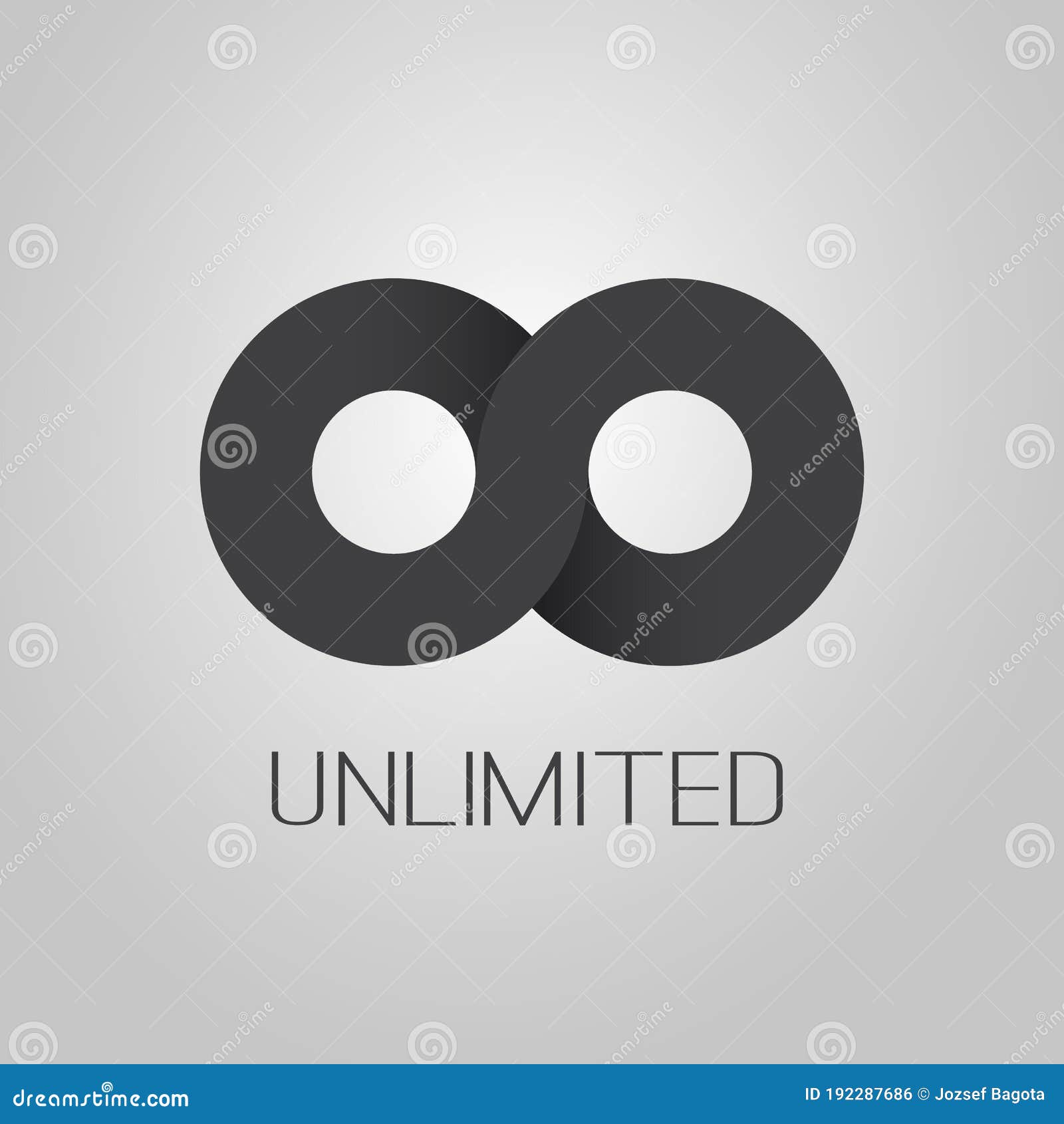Unlimited Symbol Icon Design Stock Vector - Illustration of button ...