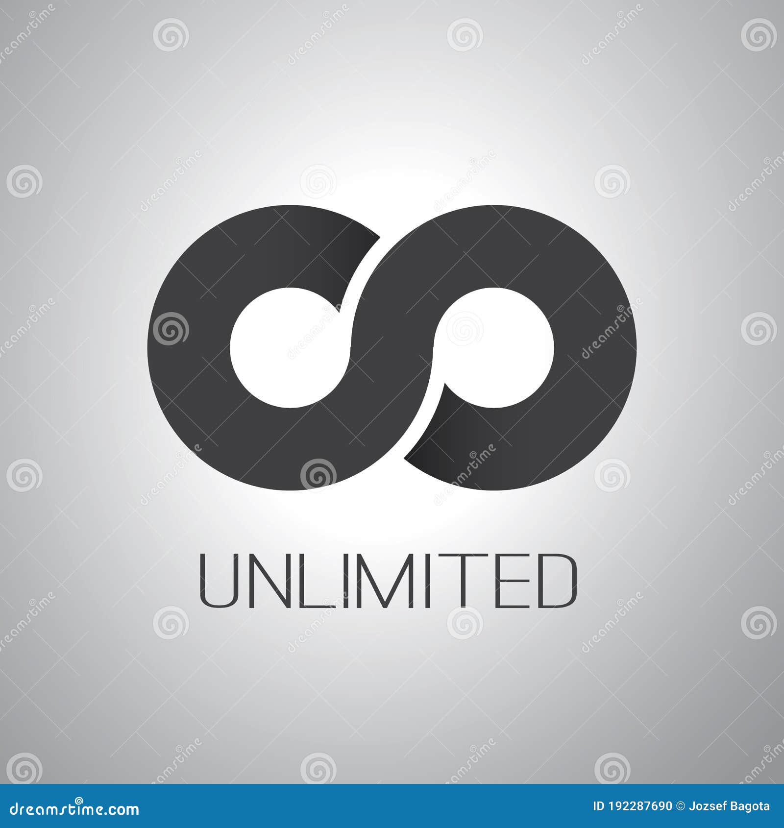 Unlimited Symbol Icon Design Stock Vector - Illustration of emblem ...