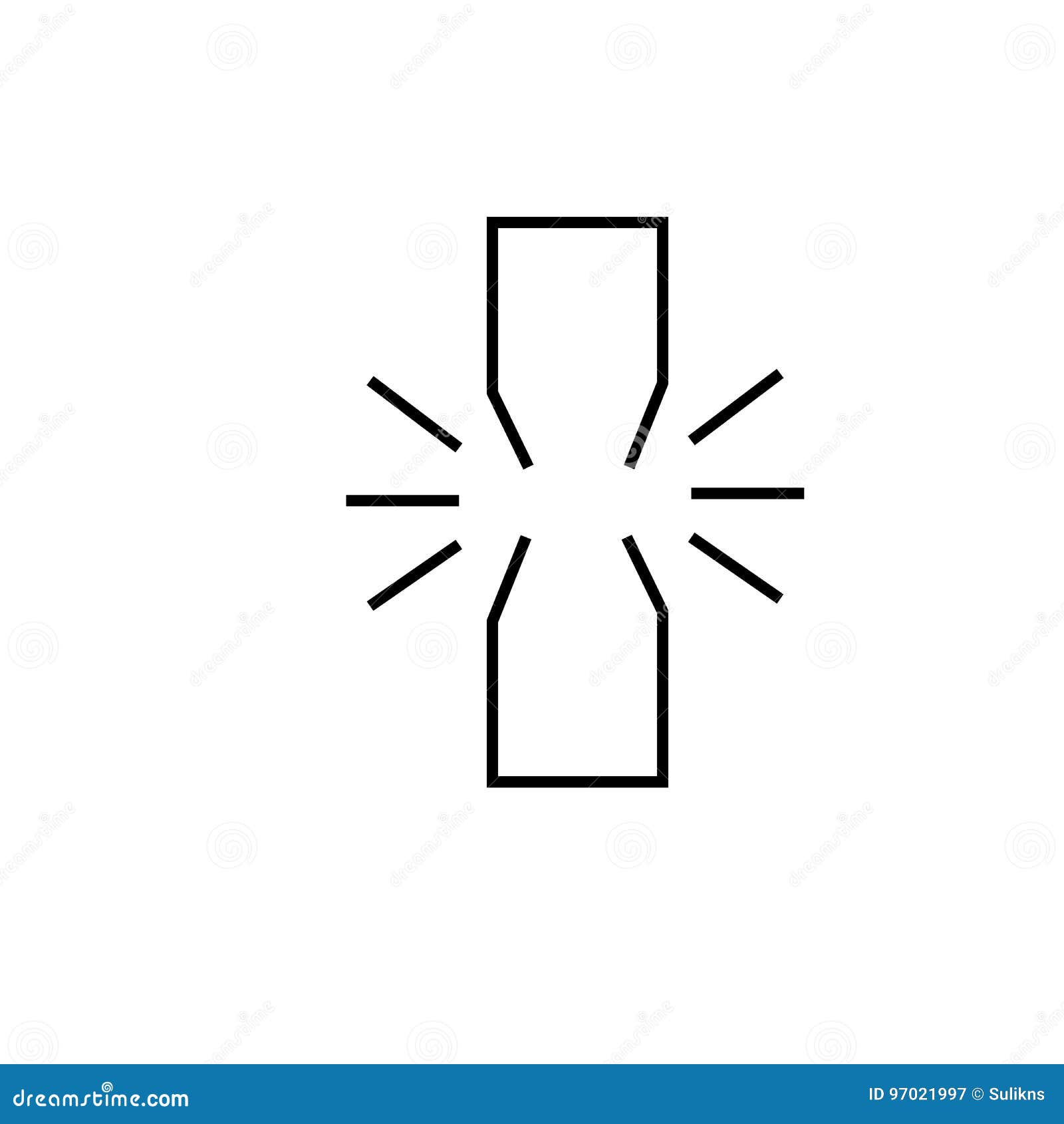 Unlink icon stock illustration. Illustration of element - 97021997