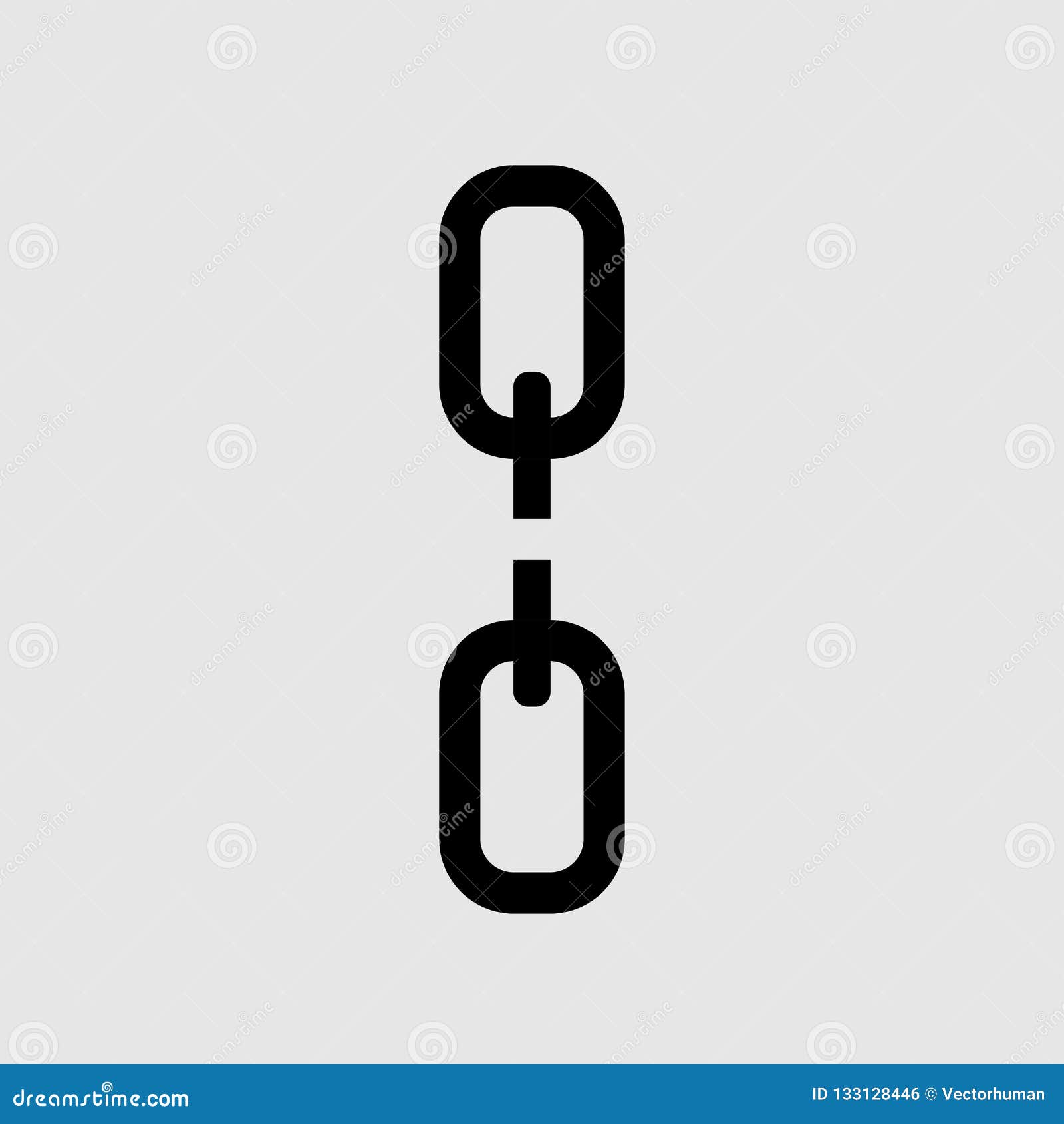 Unlink icon vector art stock vector. Illustration of chain - 133128446