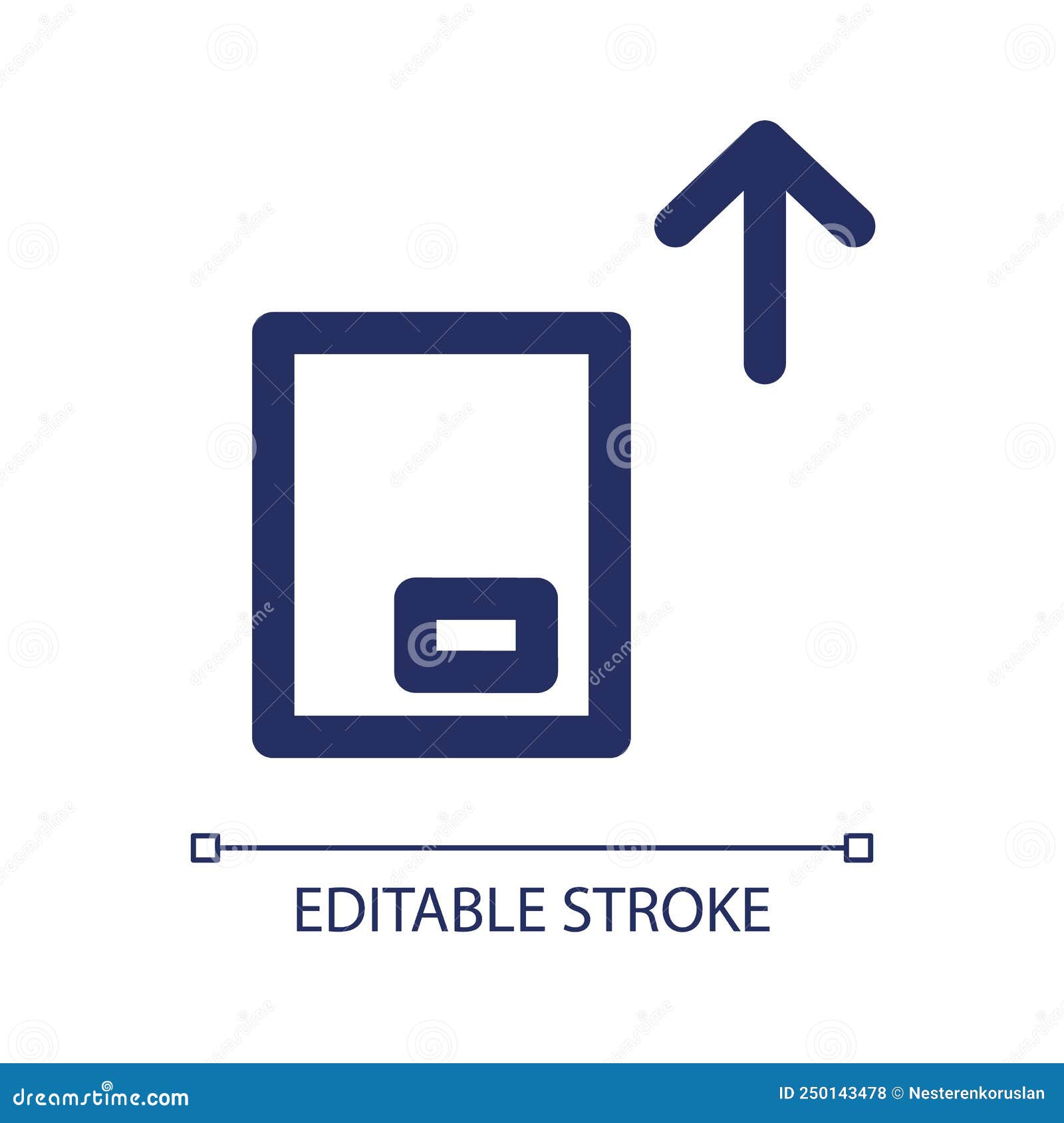 Unload Cargo Icon Of 3 Types Color, Black And White, Outline. Isolated ...