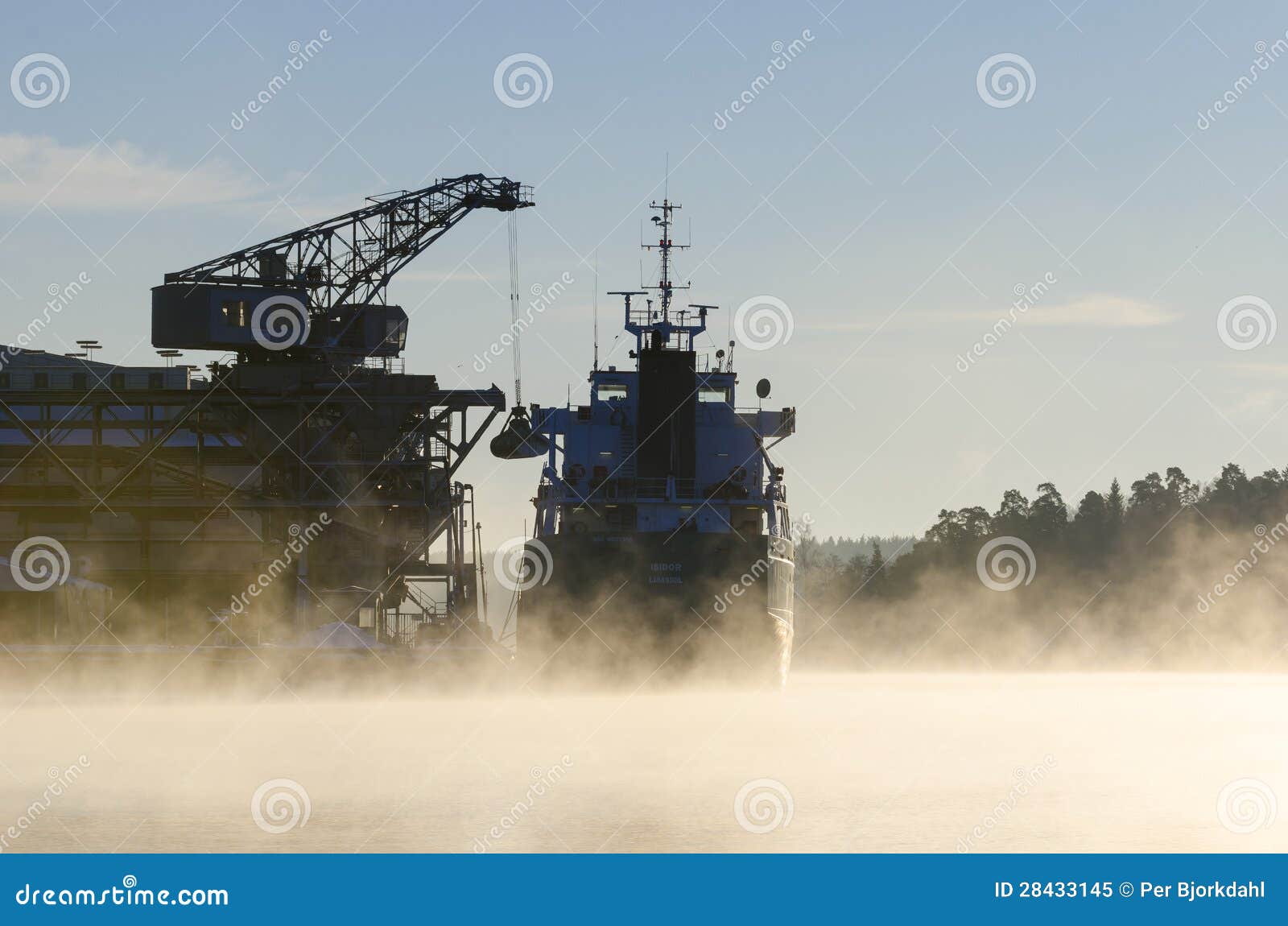 Freighter Unloading Cargo In Port Of Avatiu Rarotonga Cook Islands ...