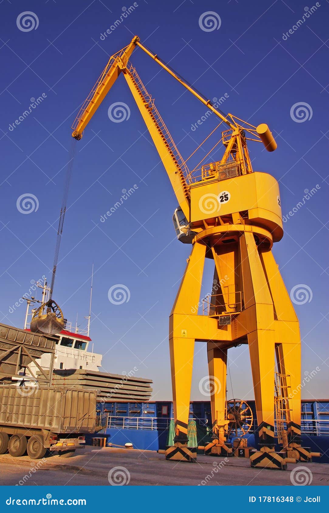 Unloading Cargo stock photo. Image of large, hook, load - 17816348