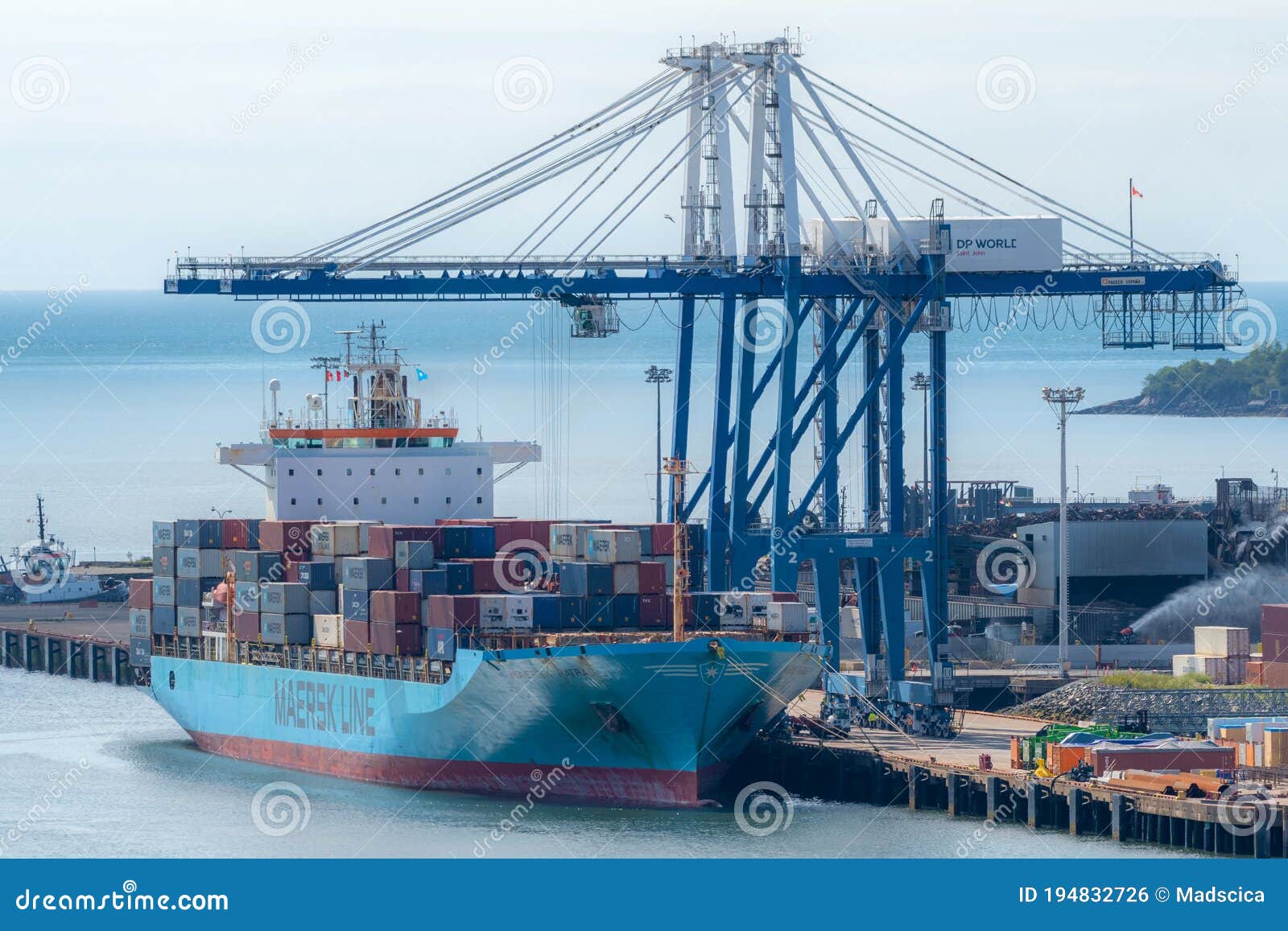 Unloading Containers from a Ship Editorial Photo - Image of ...