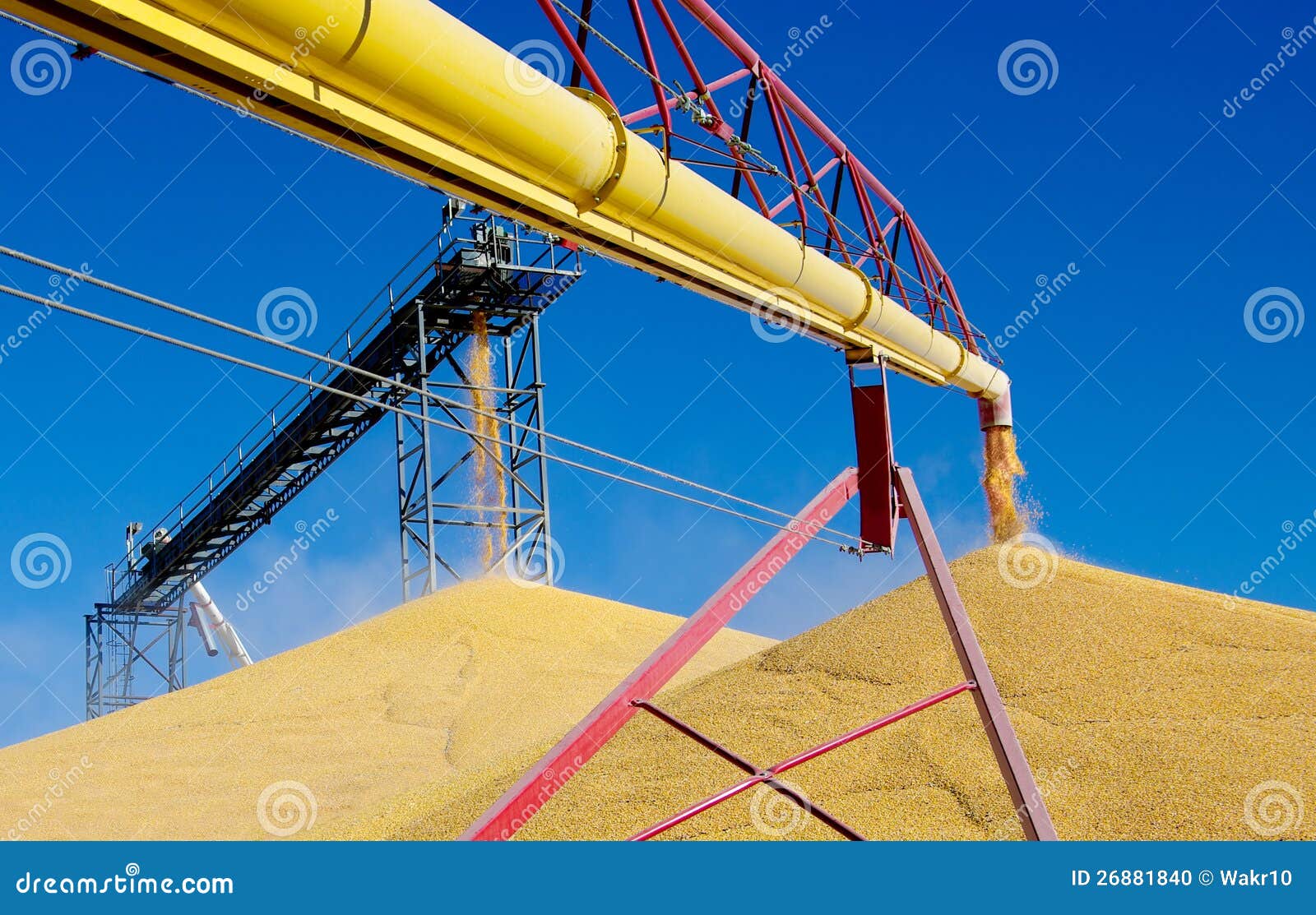 Unloading Corn stock photo. Image of country, agriculture - 26881840