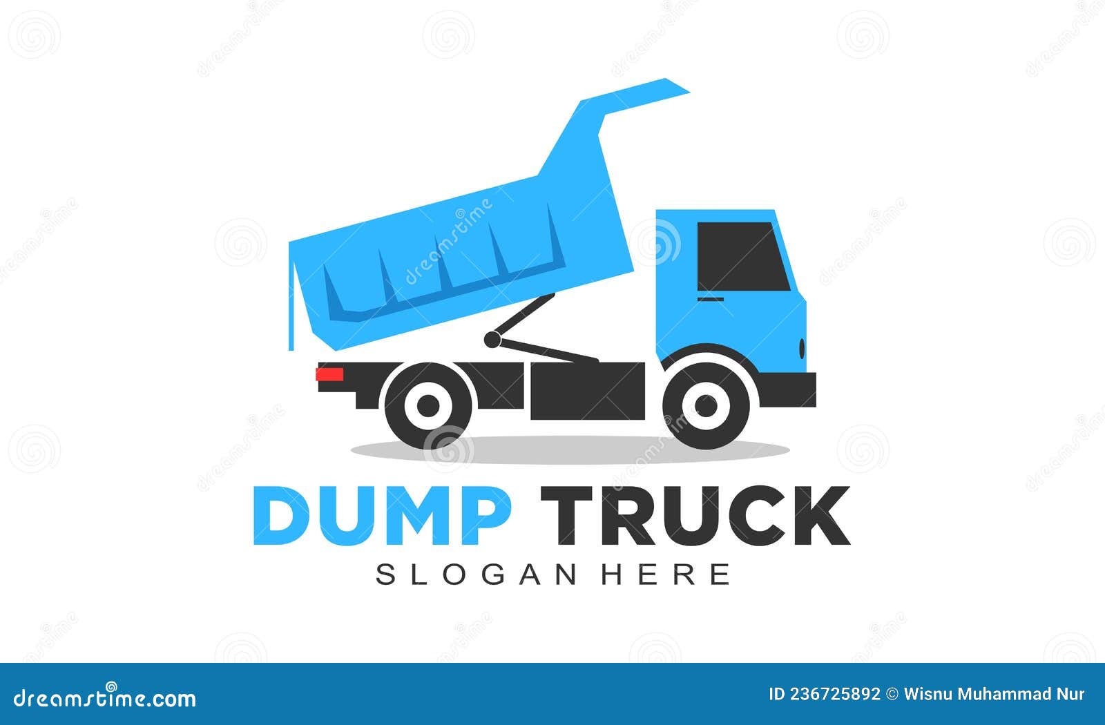 Unloading Dump Truck Vector Logo Stock Vector - Illustration of travel ...