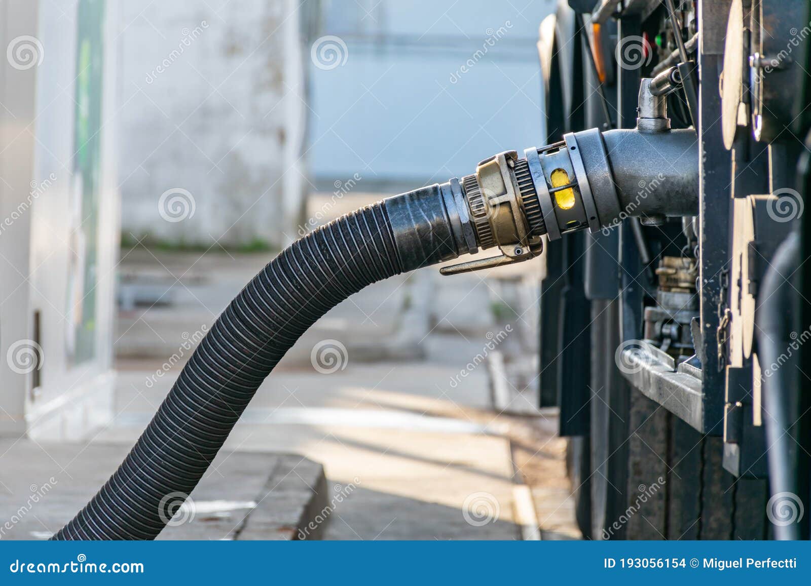 Unloading fuel stock photo. Image of service, equipment - 193056154
