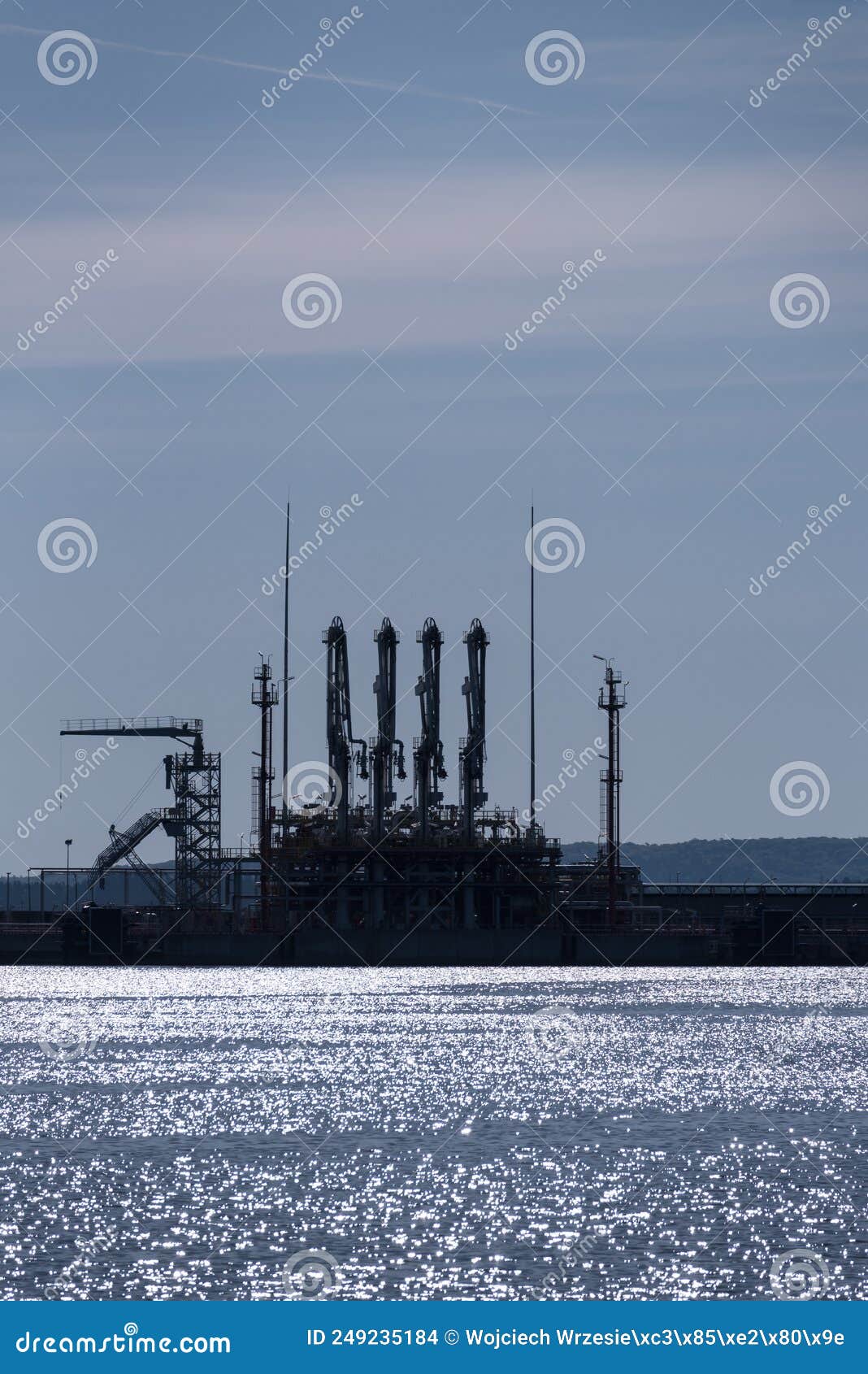 LNG TOWER stock photo. Image of ecology, flammable, commercial - 249235184