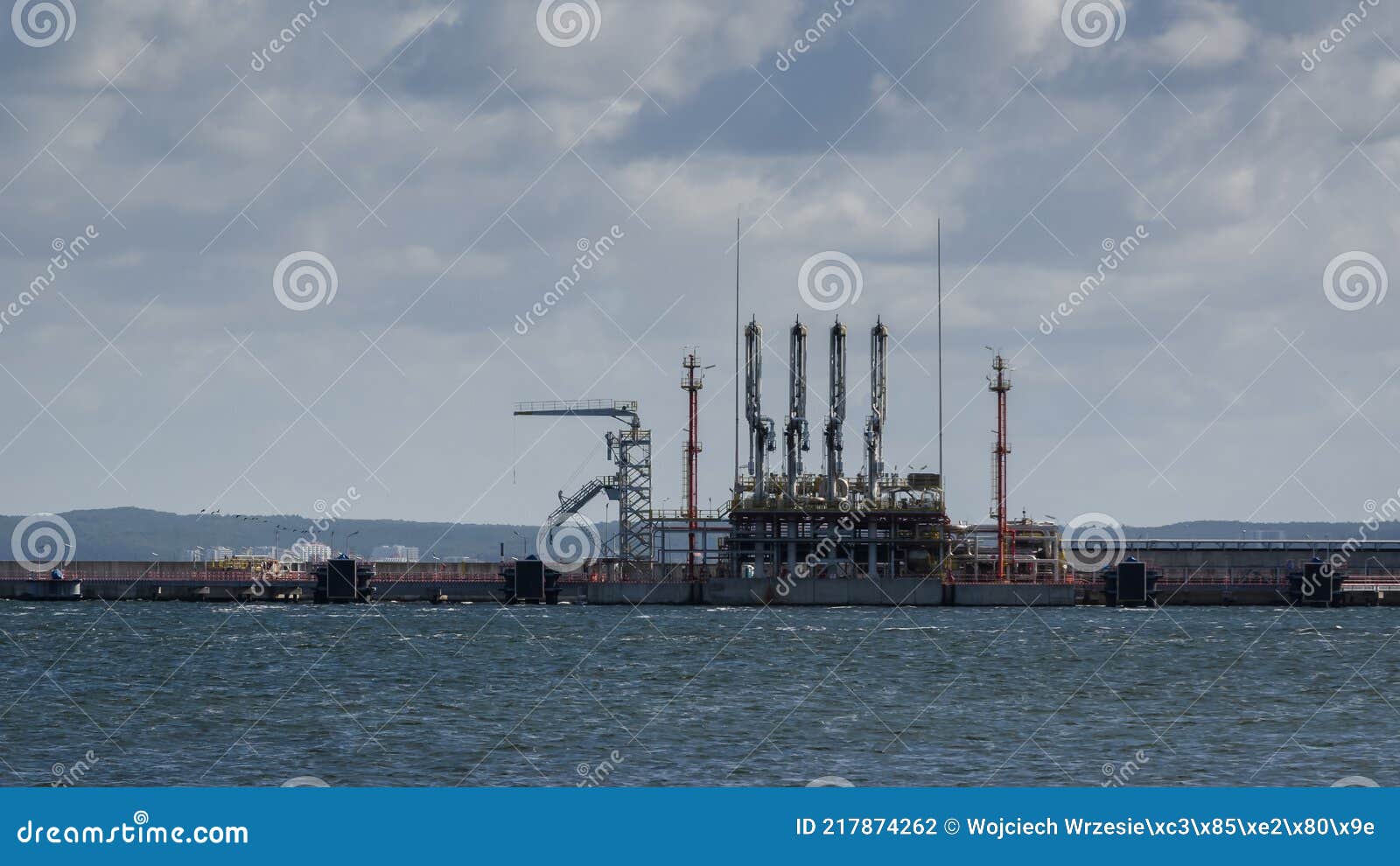 LNG TERMINAL stock photo. Image of transport, business - 217874262