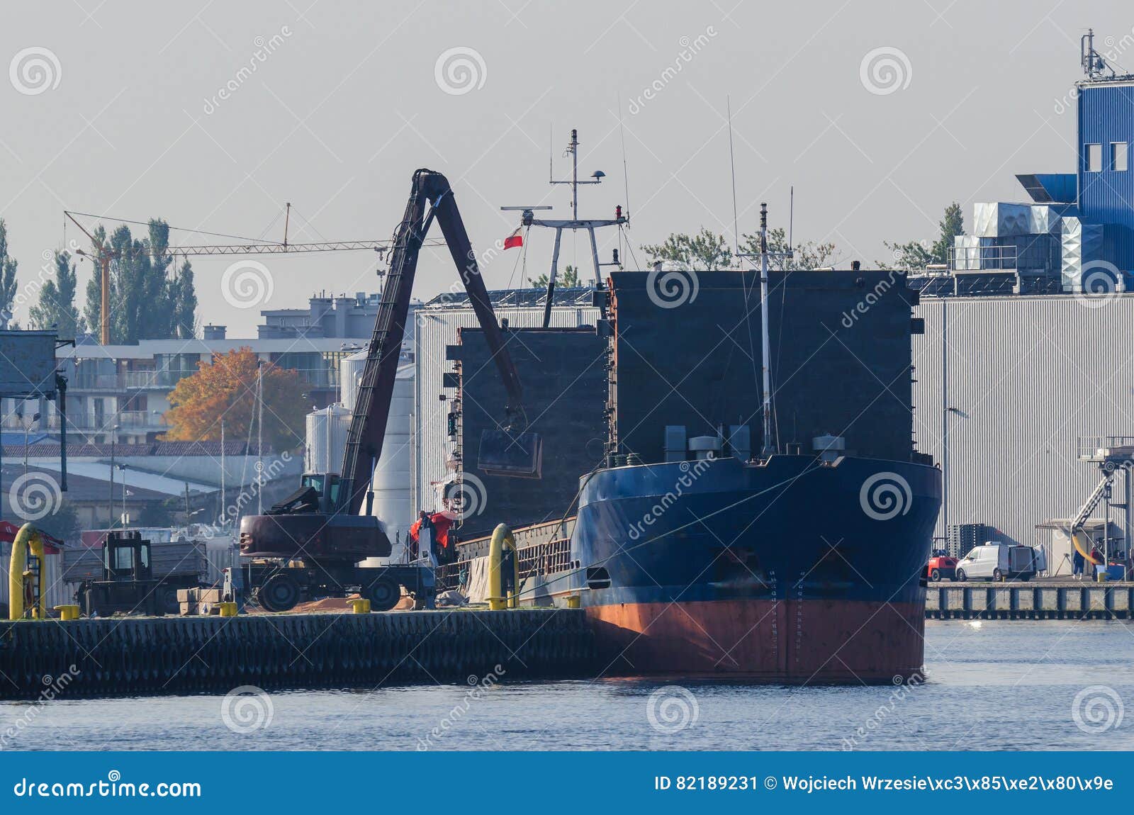 UNLOADING SHIP stock image. Image of cruise, port, infrastructure ...