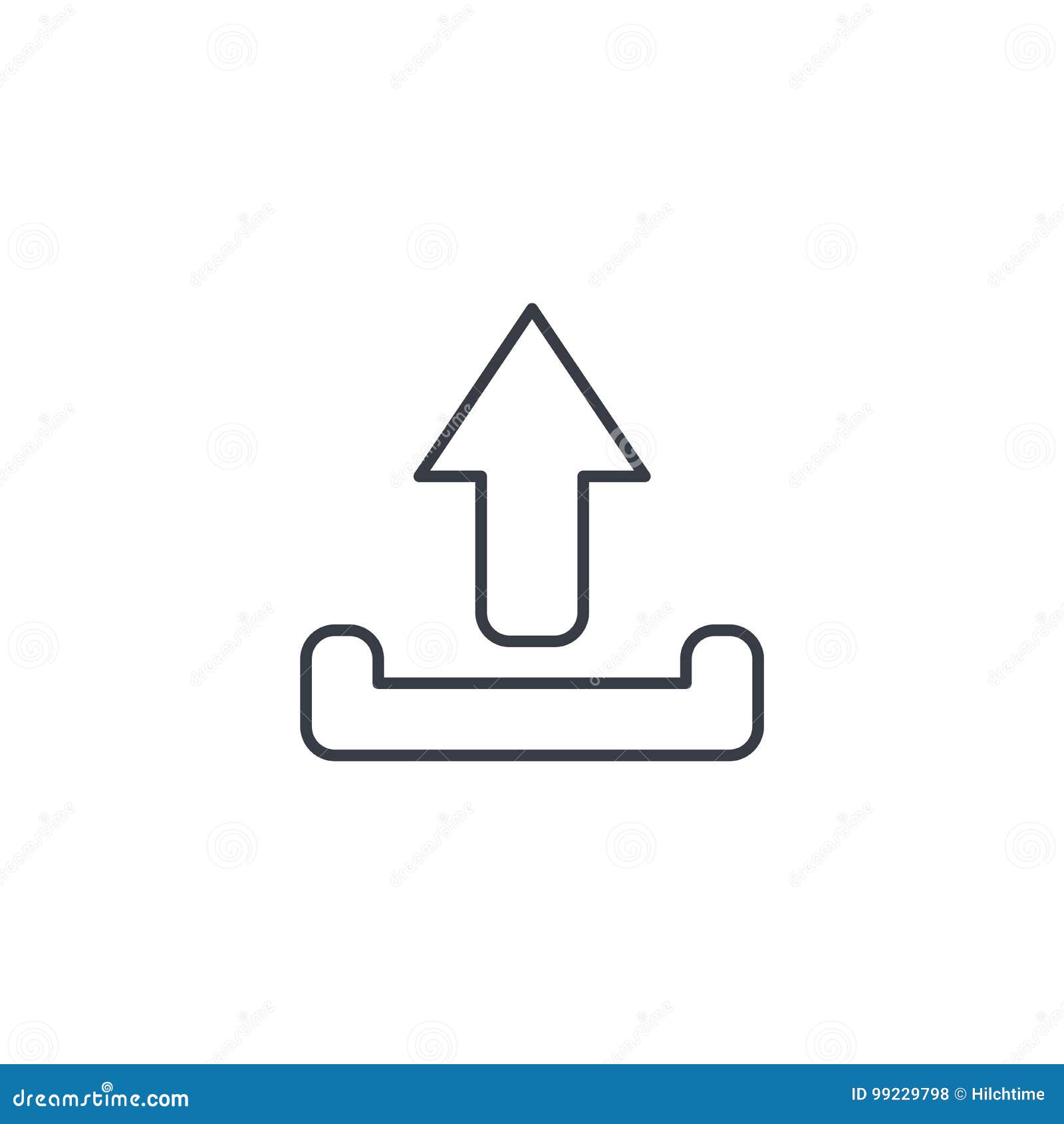 Unloading Shipment Thin Line Icon. Linear Vector Symbol Stock Vector ...