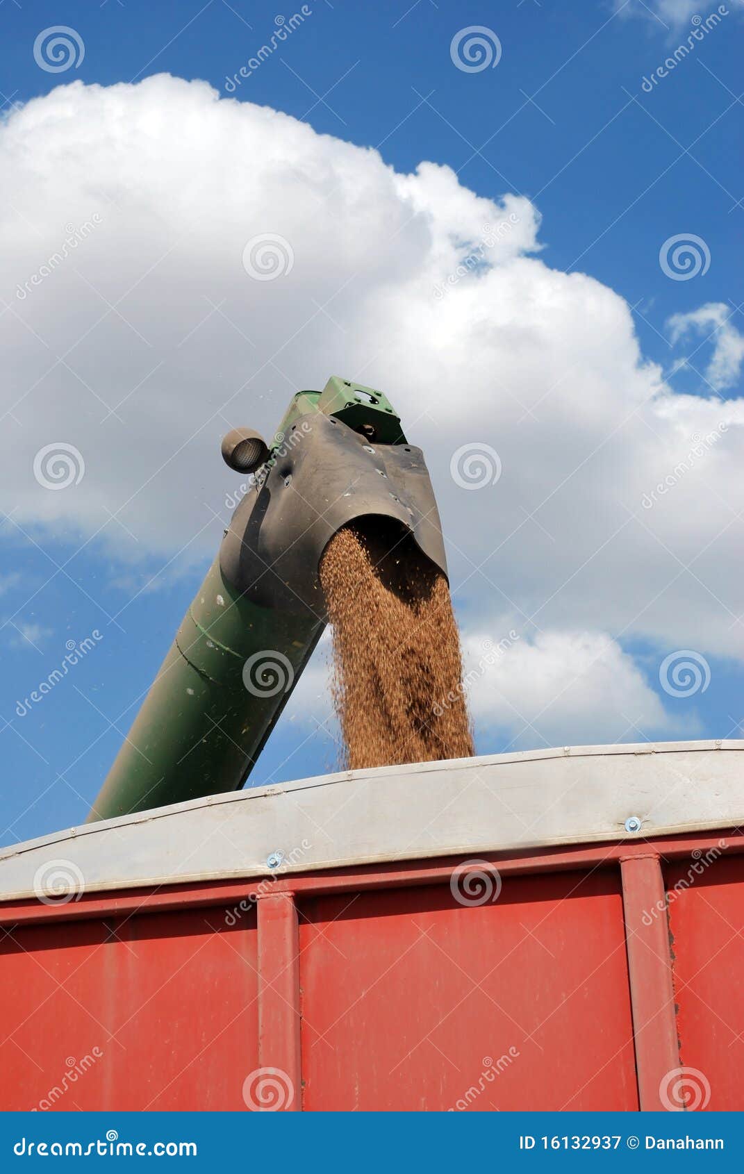 Unloading of Wheat stock image. Image of crop, color - 16132937