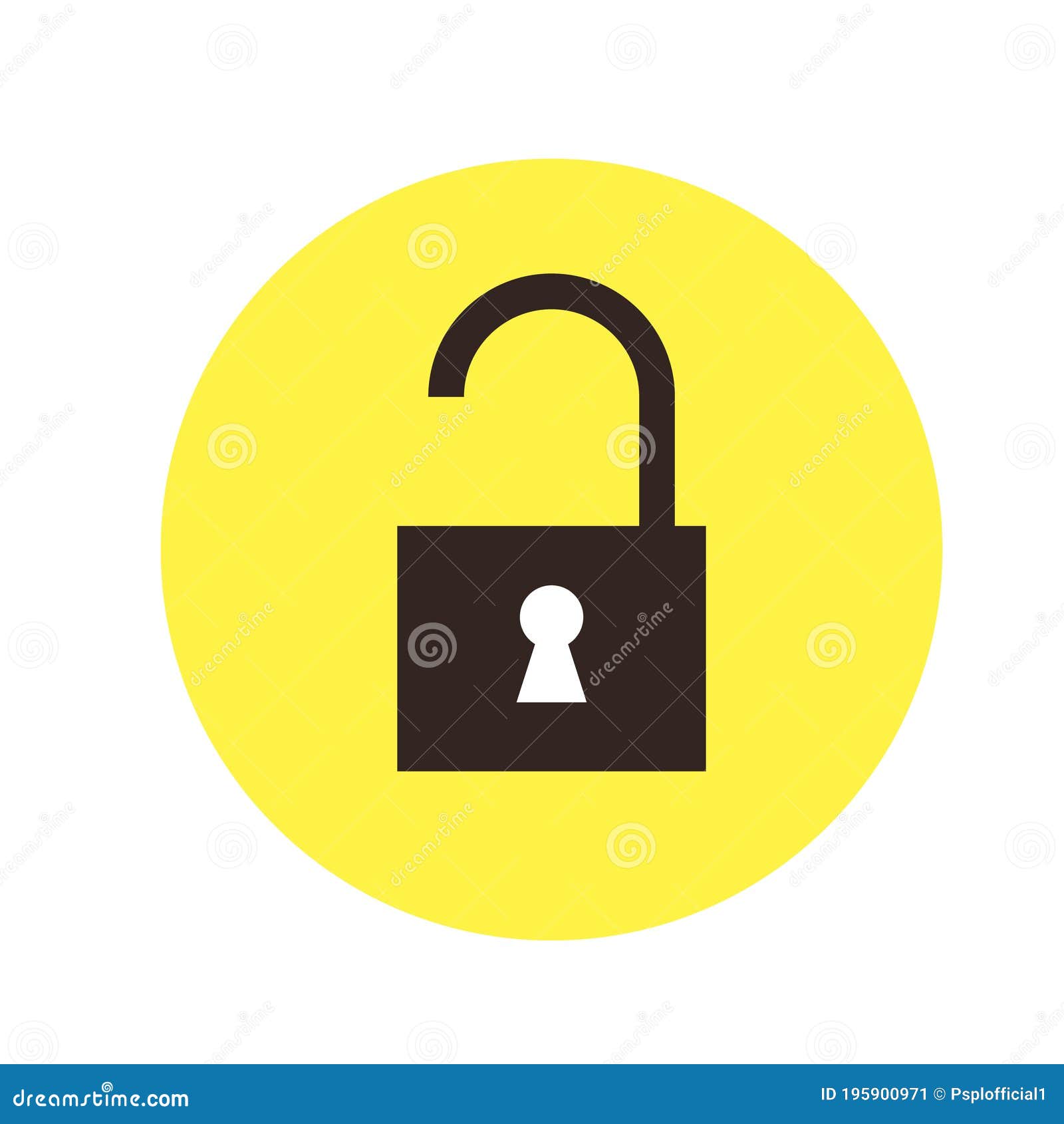 Unlock Badge Design Vector Object Illustration Stock Vector ...