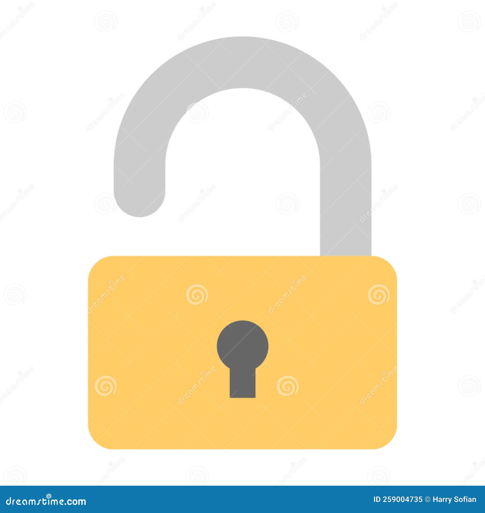 Unlock stock illustration. Illustration of private, privacy - 259004735