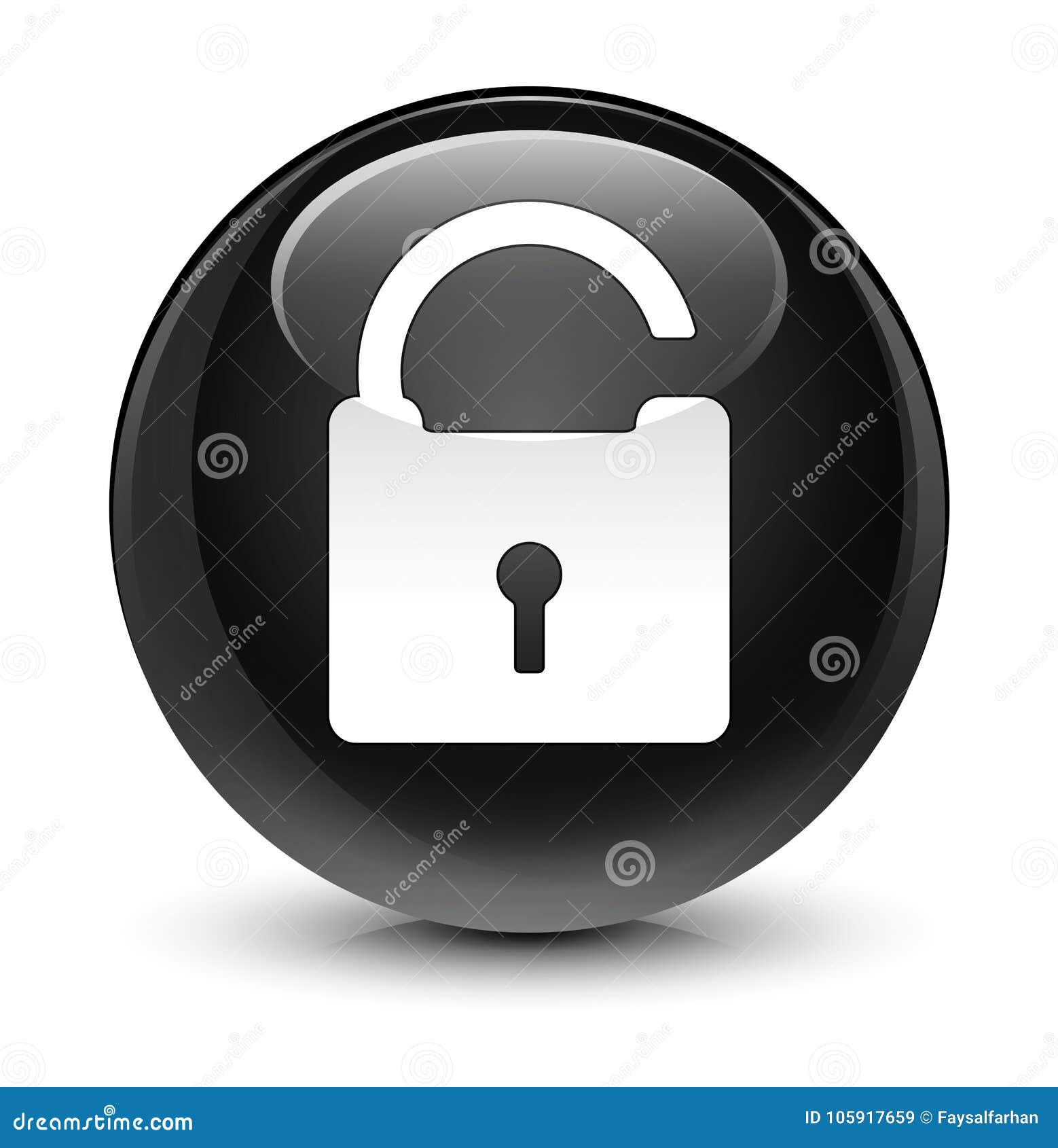 Unlock Icon Glassy Black Round Button Stock Illustration - Illustration ... Unlock Icon Glassy Black Round Button Stock Illustration - Illustration ...