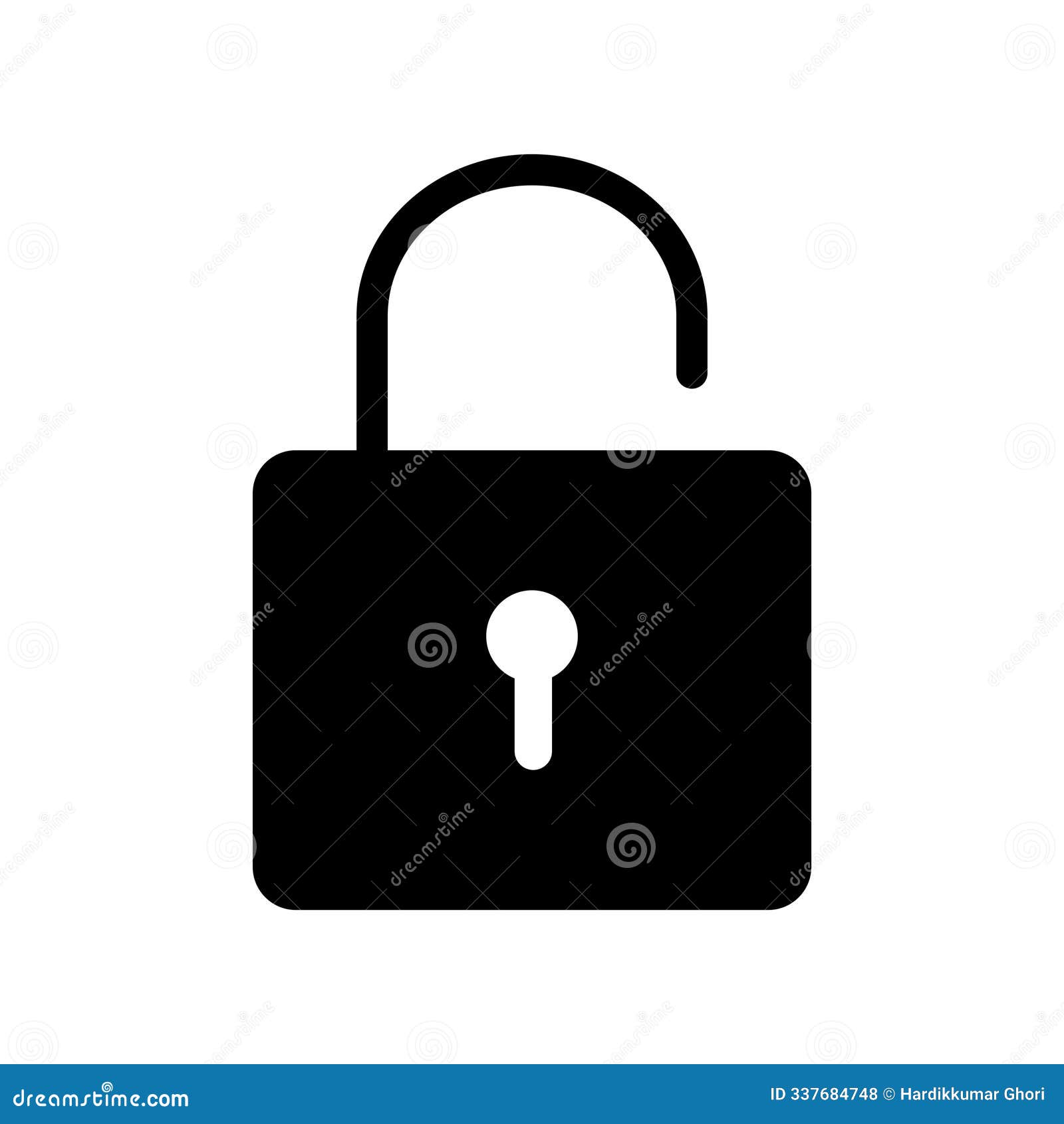 Unlock Icon Set. Unlocked Padlock Vector Symbol Stock Vector ...